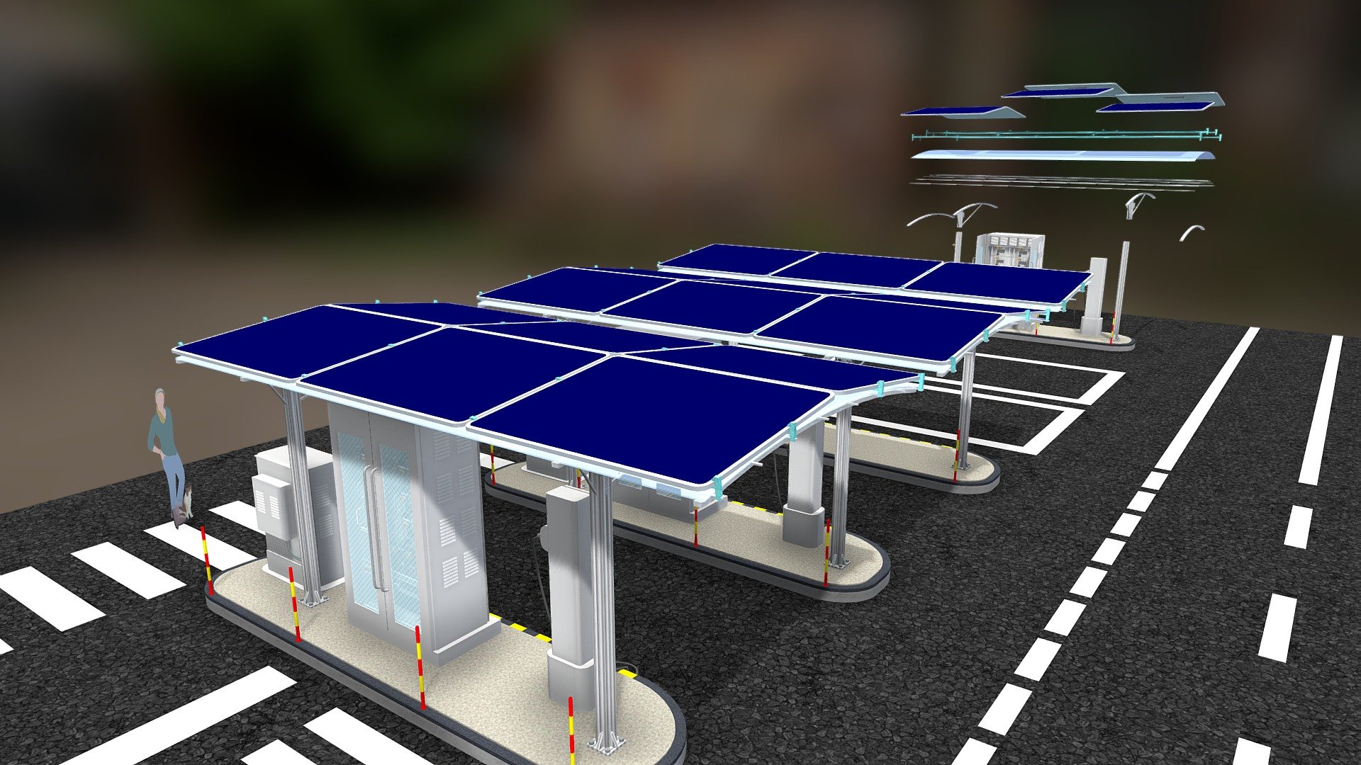 Mini solar\Underground transformer\Ring main - Download Free 3D model ...