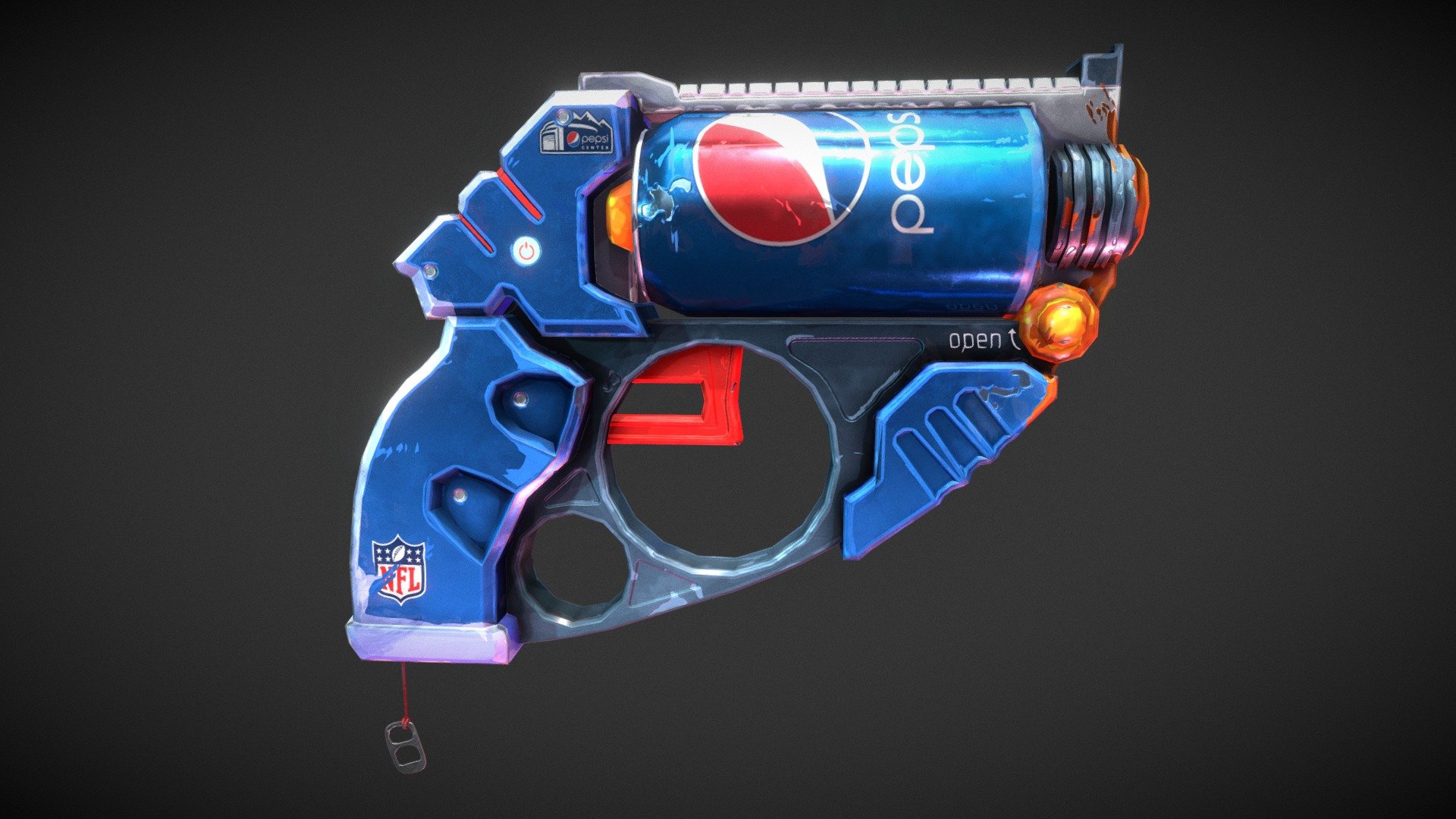 Stylized Pepsi Handgun - 3D model by lumeniacscreative [9d894bc ...