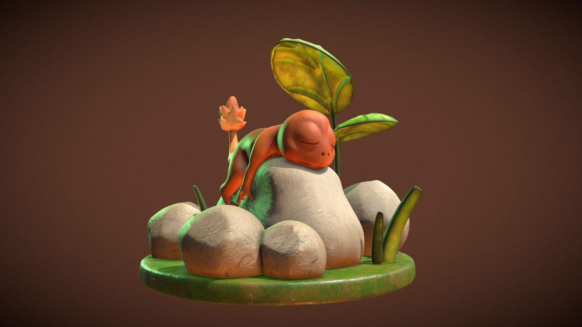 Sleepy Charmander - 3D model by Nicholas Rekow (@Nrekow) [9d8ae27 ...
