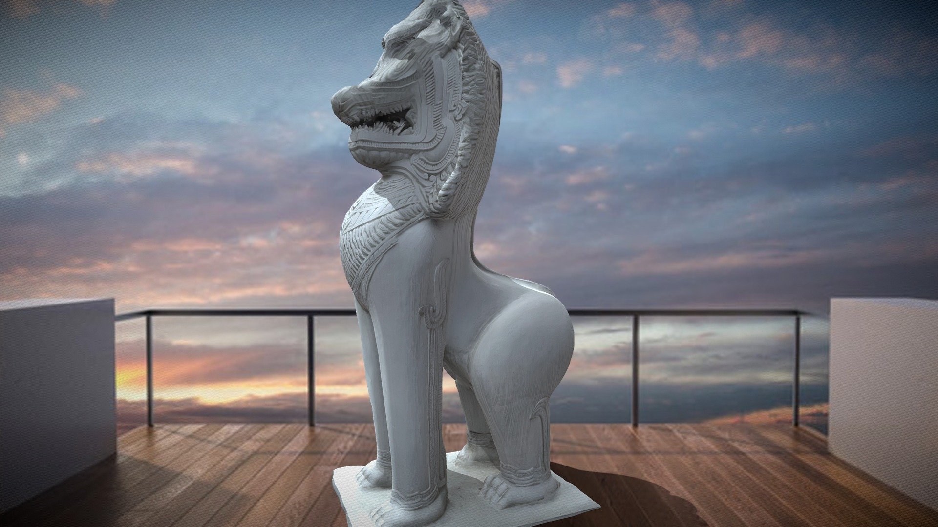 238-ST- Sing Statue - Buy Royalty Free 3D model by KimtueKP [9d8b362 ...
