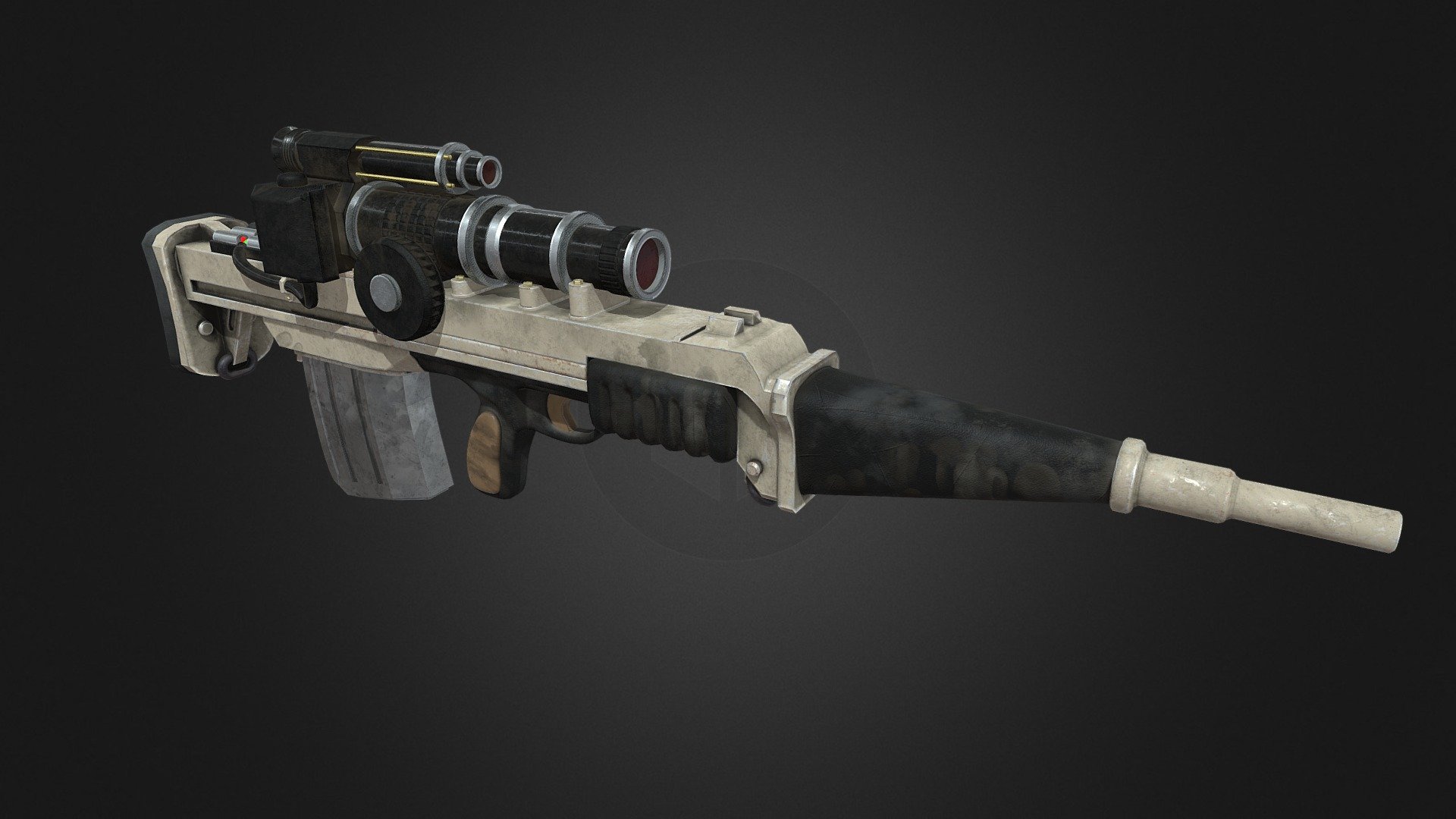 Sci-Fi Bullpup Battle Rifle - Download Free 3D model by abass20 ...