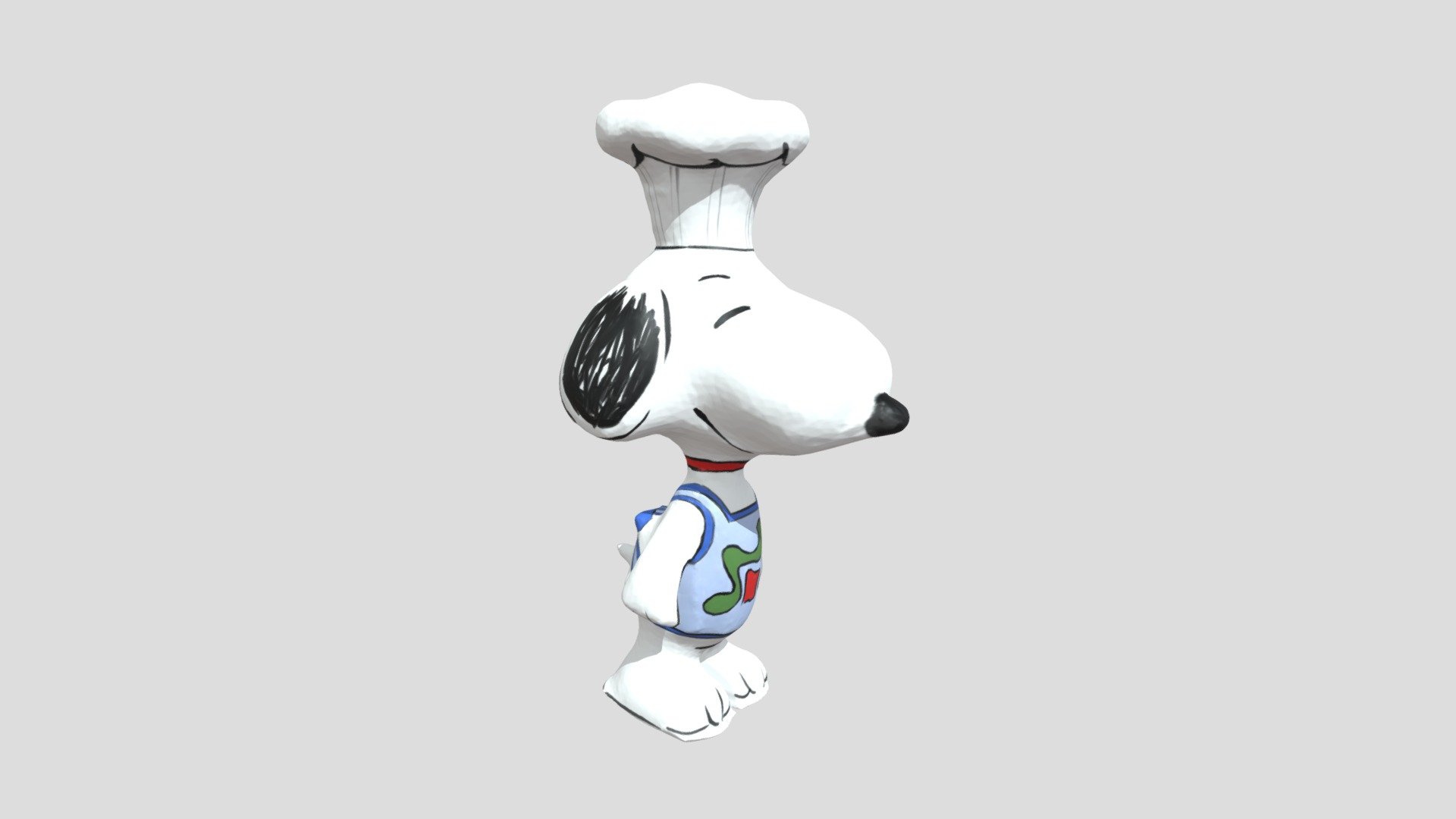 Chef Snoopy - 3D model by cloversey [9d90772] - Sketchfab