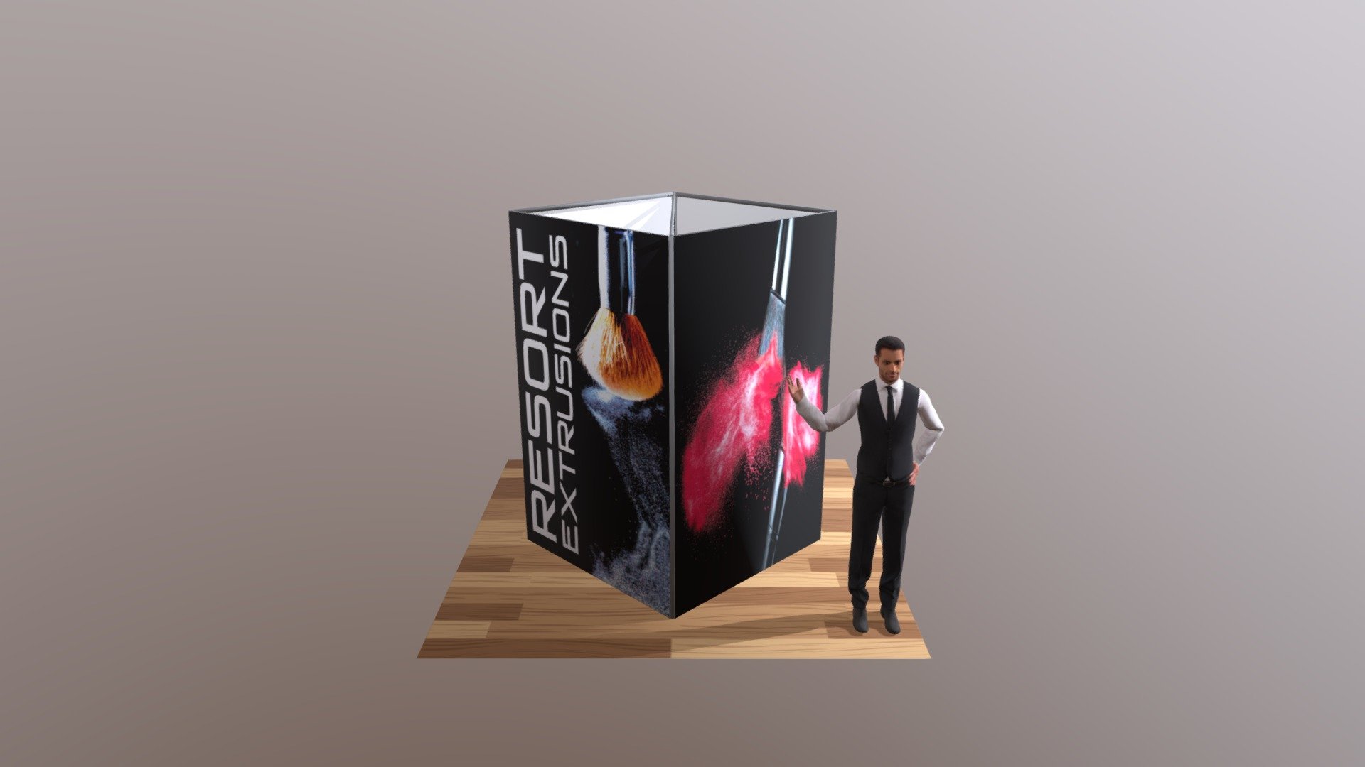 Big Sky 5x5x8 Sq Backlit Display - 3D model by xyzdisplayscloud ...