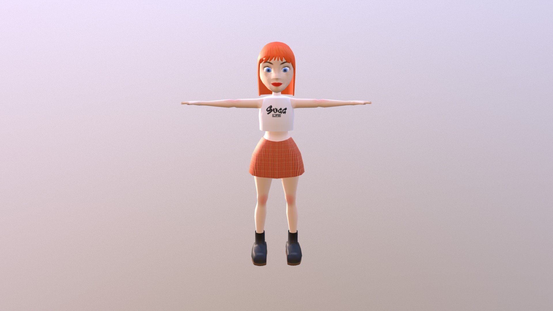 Girl 3d Model By Uroou [9d9a1e2] Sketchfab