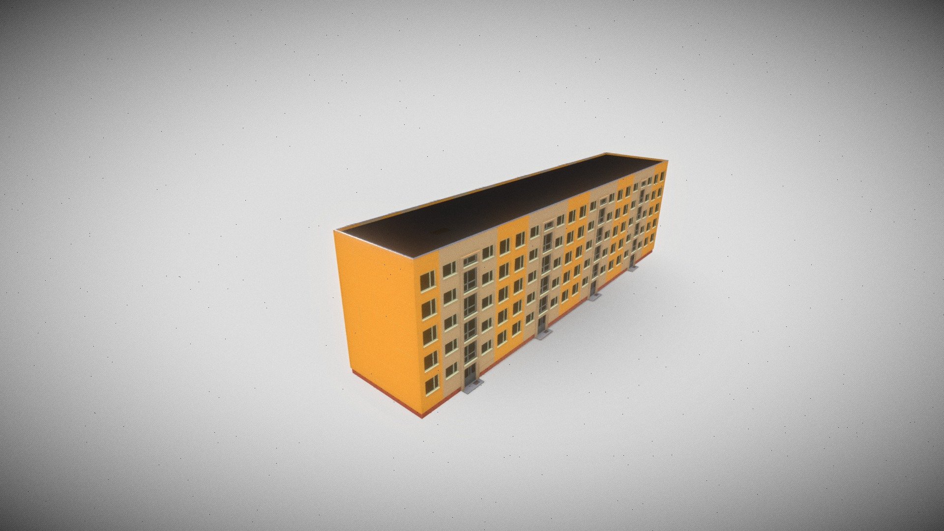 Socialist Building - 3D model by FreG (@freg31) [9d9ac19] - Sketchfab