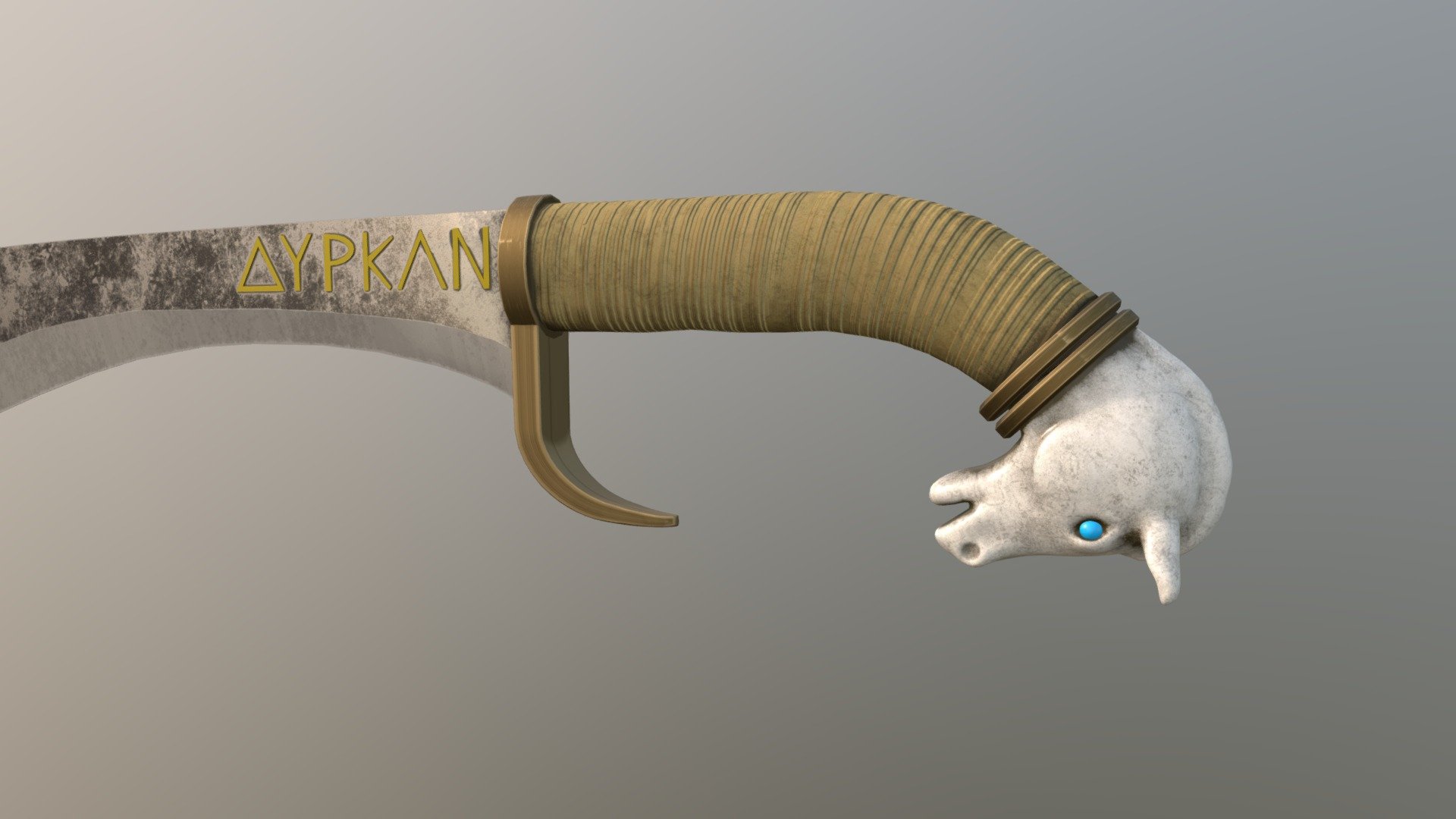 Greek Kopis Sword - 3D model by ConaireDurkin [9d9c3ba] - Sketchfab