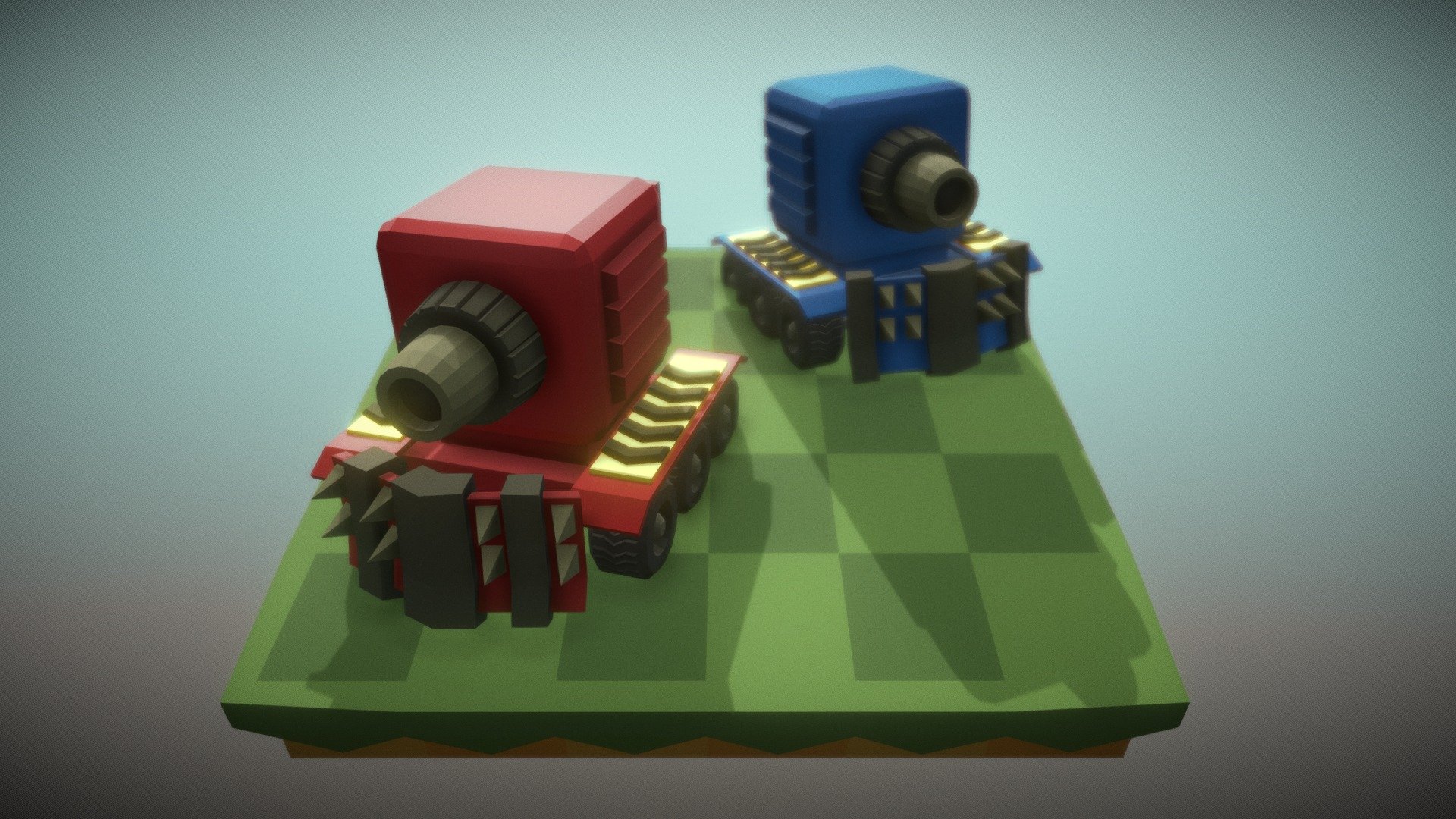 Chibi Tanks - 3D model by carlestenorio [9d9e06d] - Sketchfab
