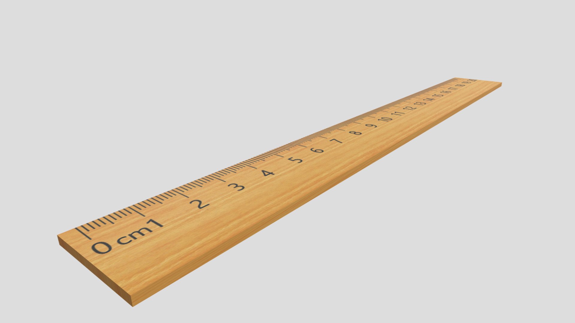 Wooden Ruler - 3D model by Ihor Driapak (@igordryapak) [9d9e5ee ...