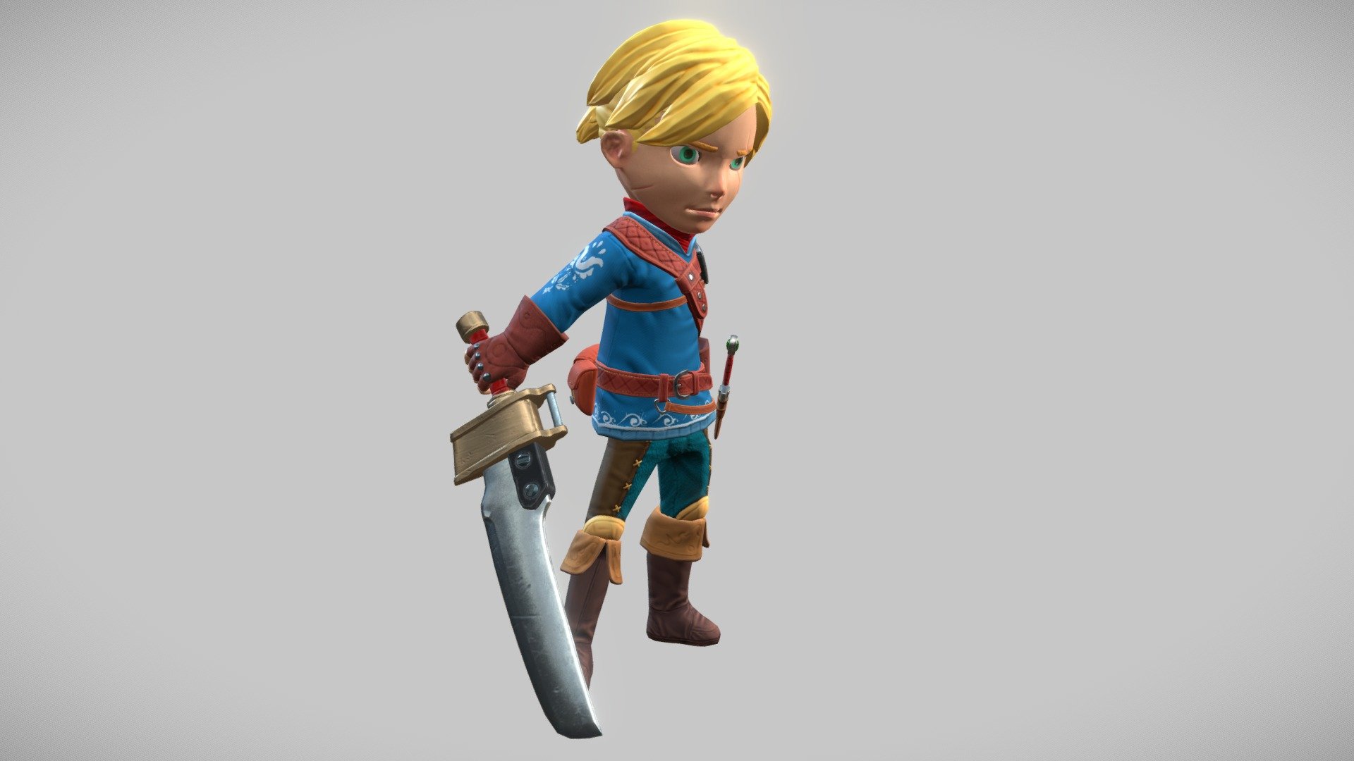 Stylized Swordman - 3D model by reinjc (@josephcreinhard) [9da09db ...