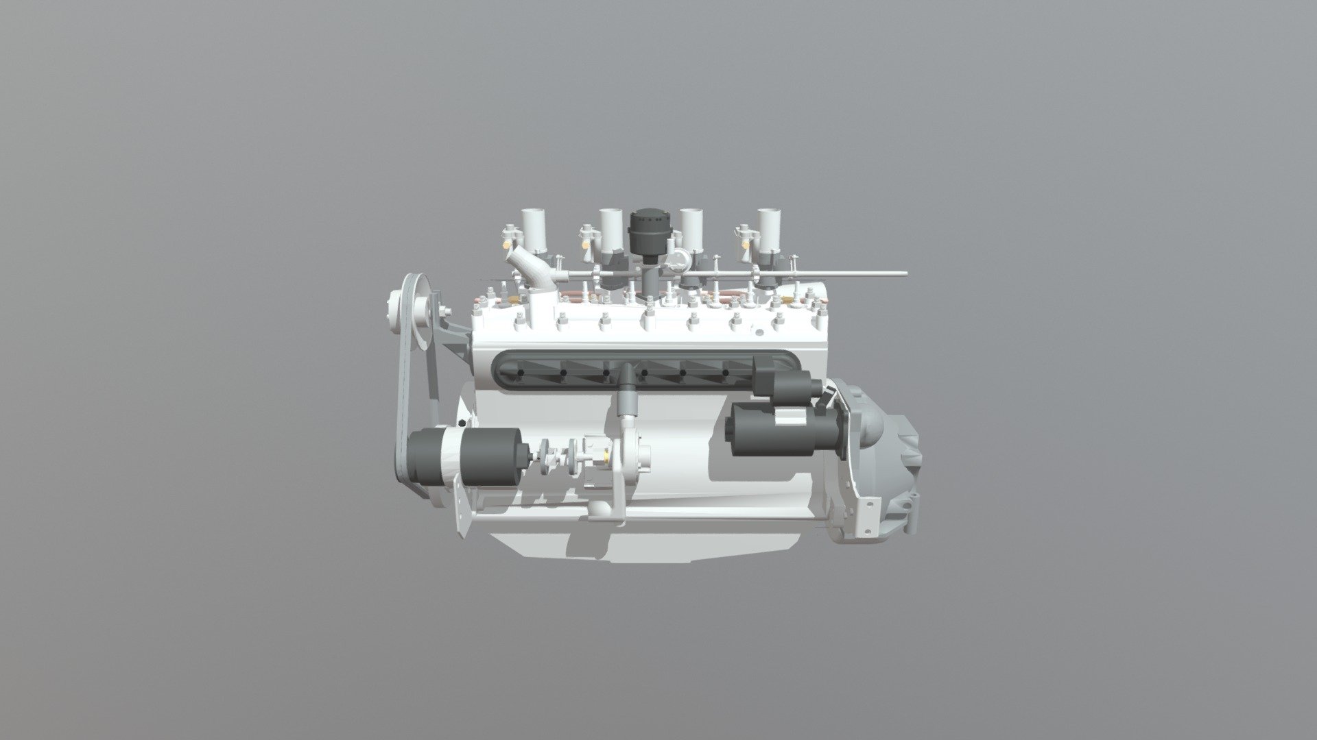 Studebaker straight 8 engine 1932 - 3D model by studegarage [9da0bc4 ...