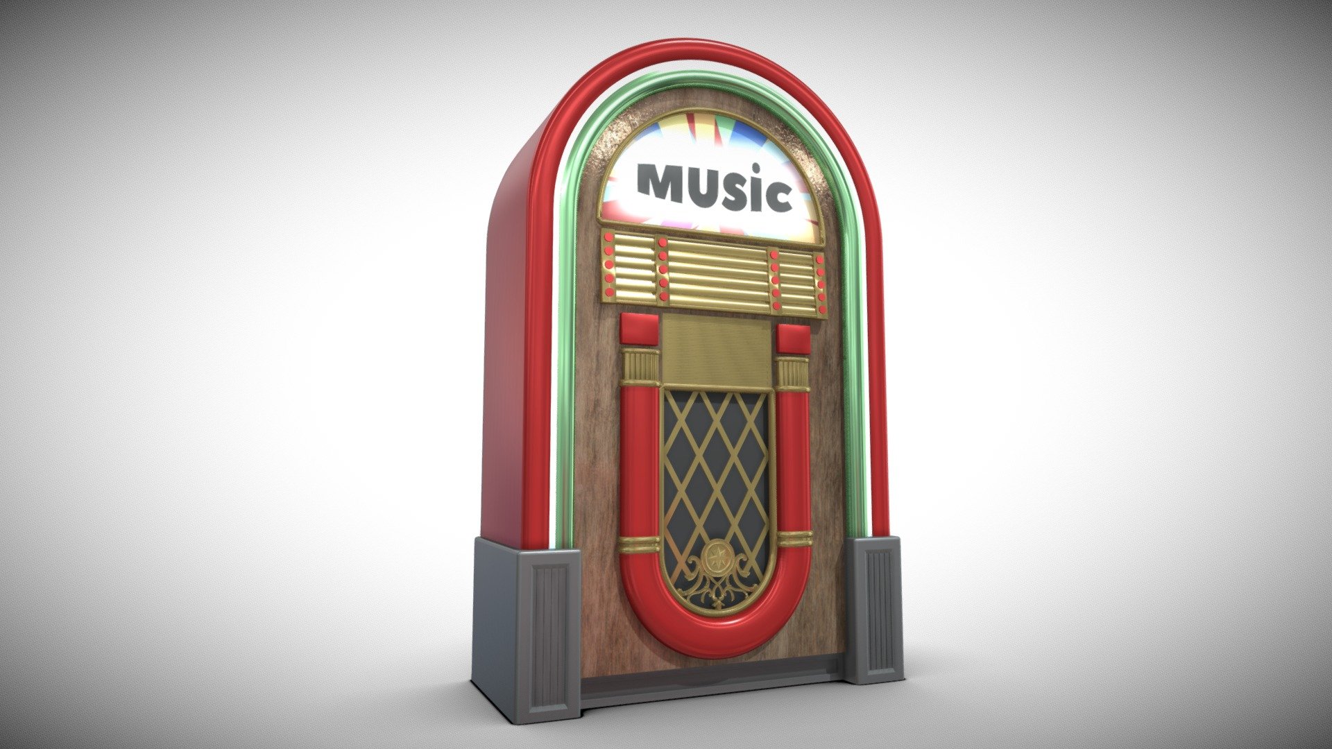 Juke Box 3D model - 3D model by nvere [9da5202] - Sketchfab