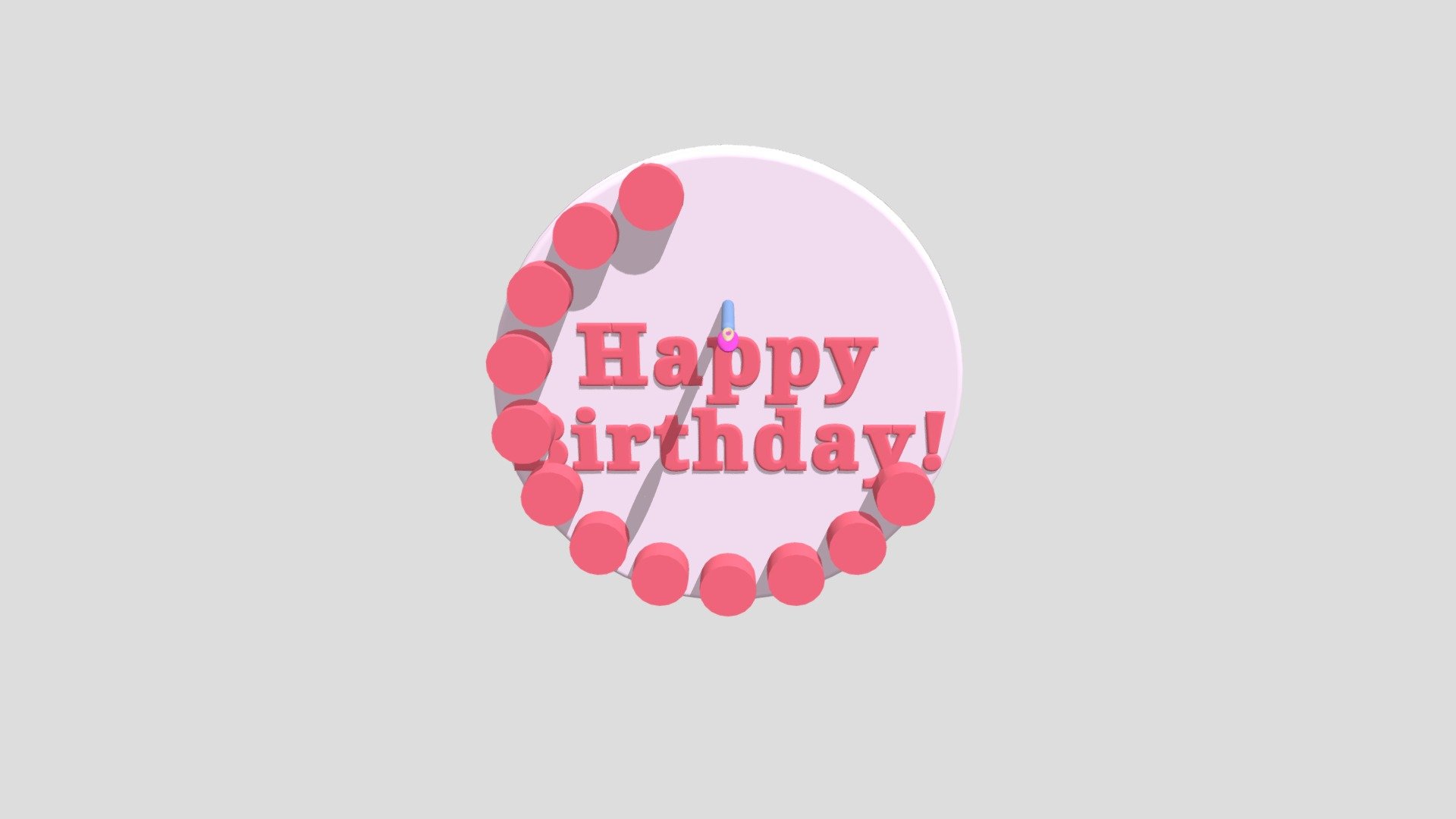 Parametric Birthday Cake Tan Nian Qi - 3D model by it.trackv [9da5382 ...