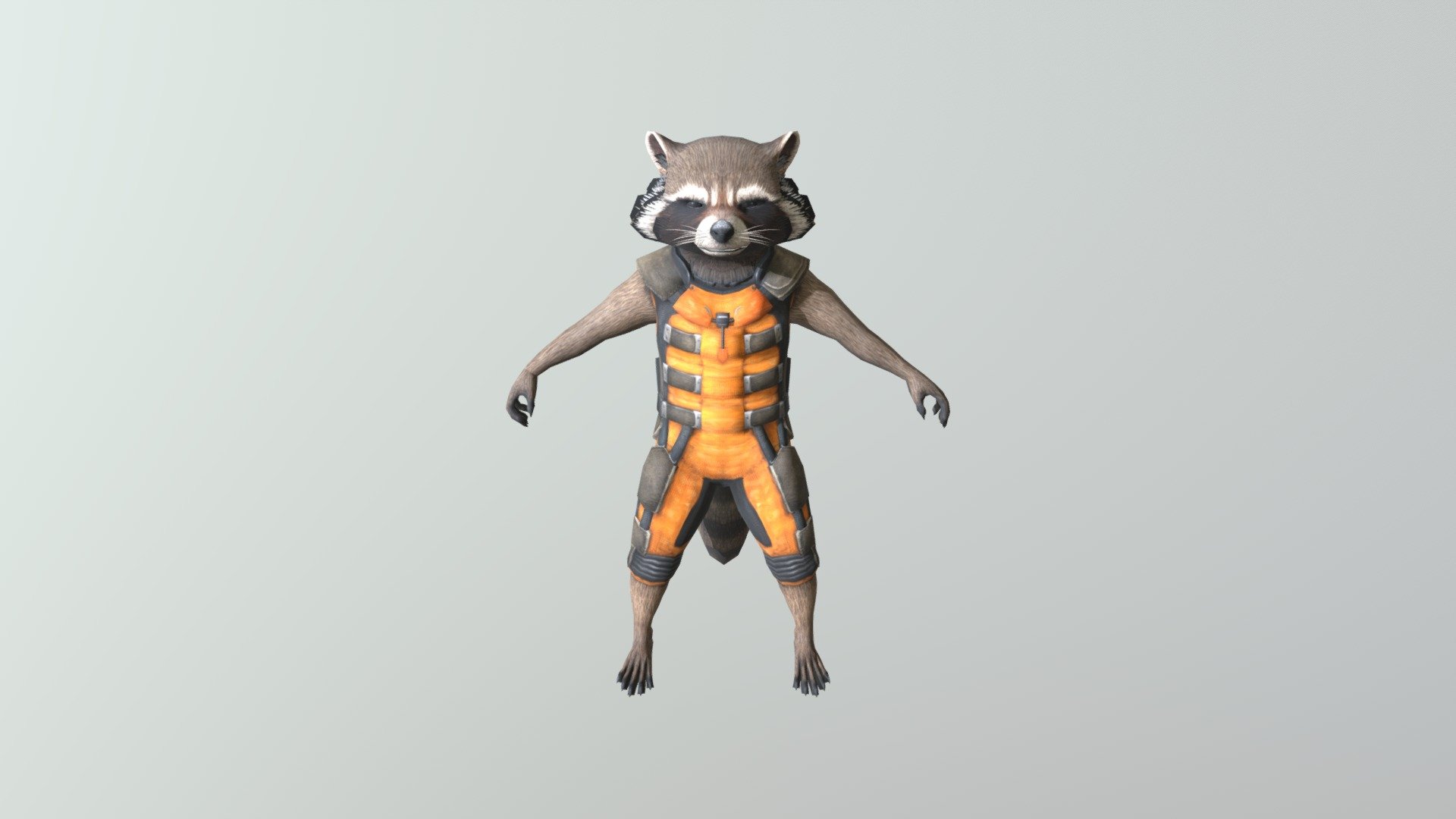 Rocket Raccoon - 3D model by Vegastar (@trevor.mears) [9da8c26] - Sketchfab