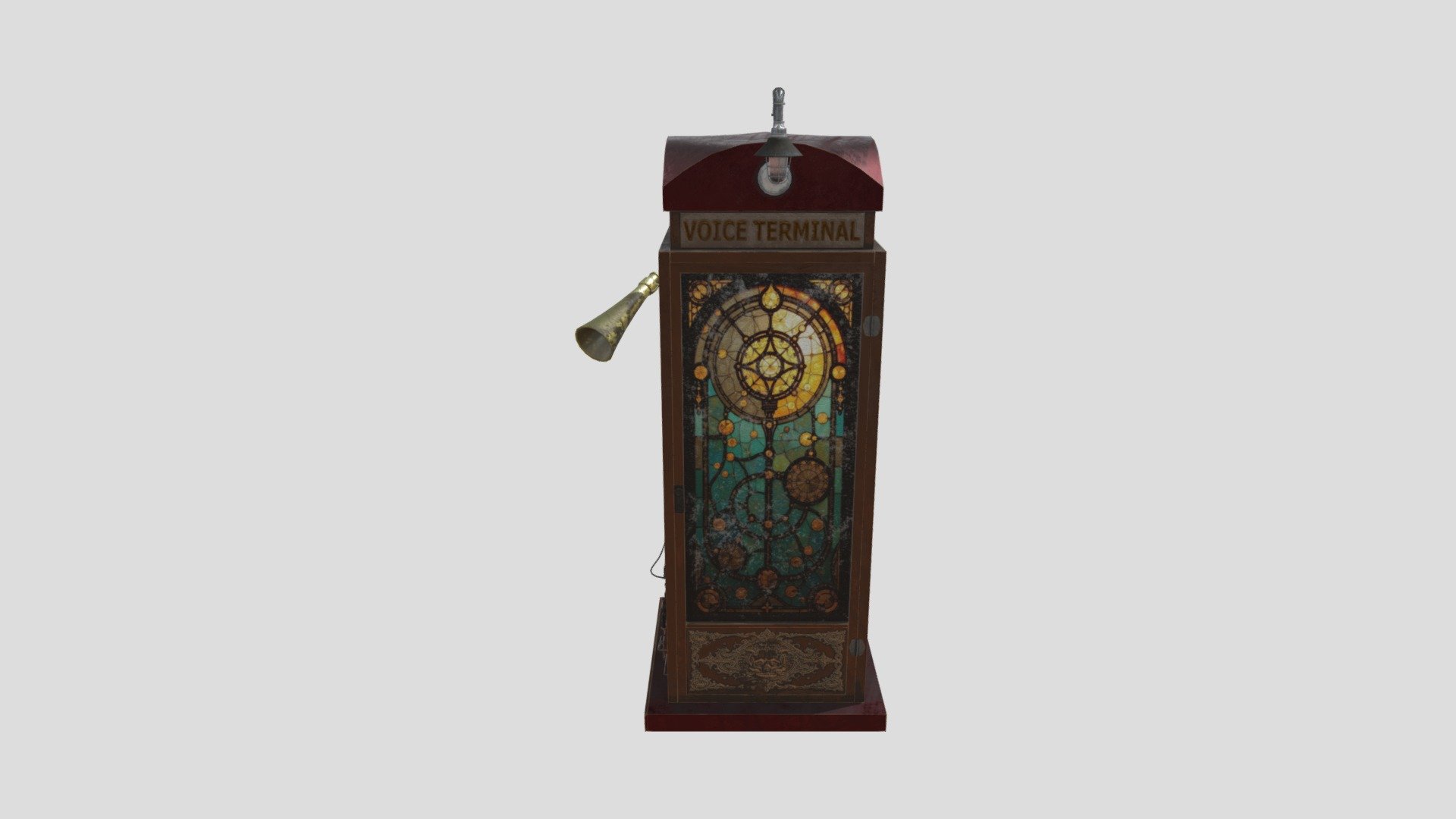 Steampunk Payphone Booth - 3D model by Sebastian Ewaldo (@kenangrey ...