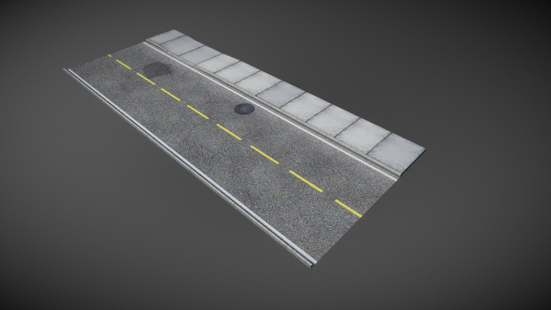 Road Tile VR Ready - Buy Royalty Free 3D model by Marcin Lubecki ...
