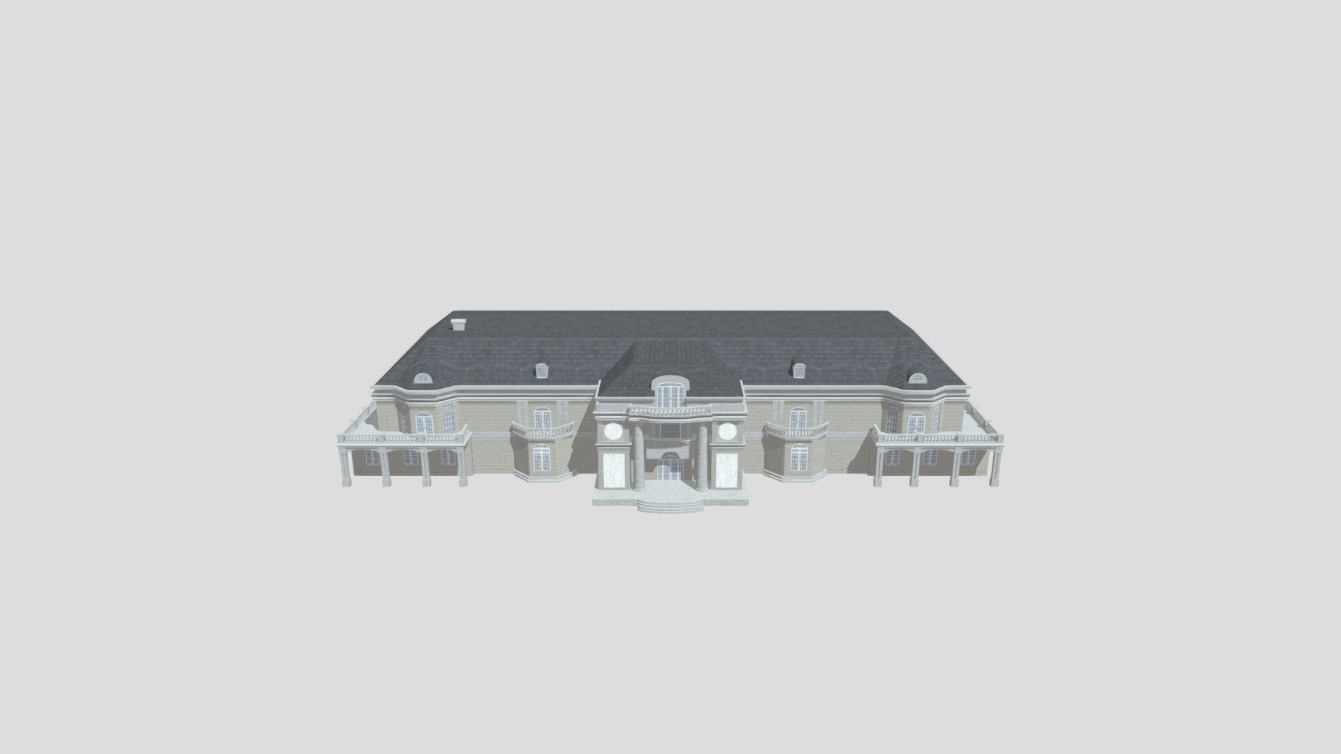 Mansion - Download Free 3D model by Donatas (@Donatas951) [9dae0d4 ...