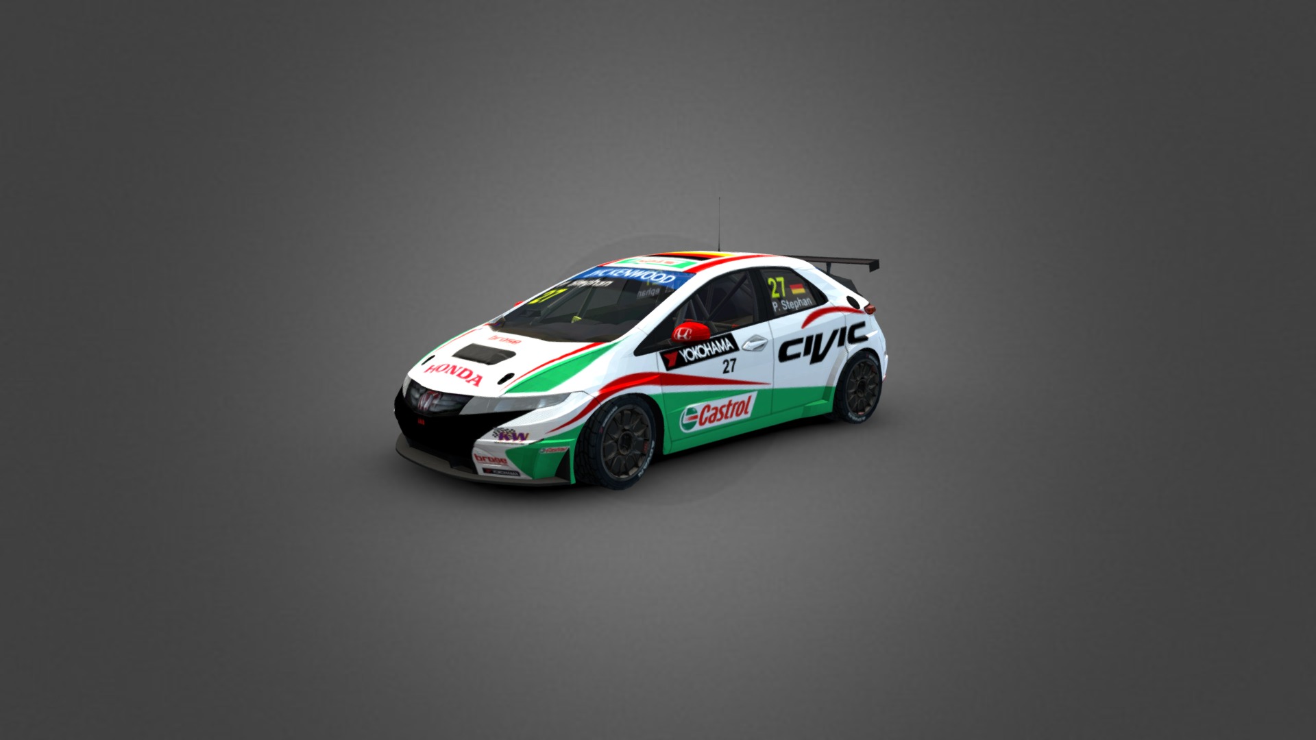 Honda Civic WTCC - 3D model by Peter Stephan (@Peter.Stephan) [9db0cde ...