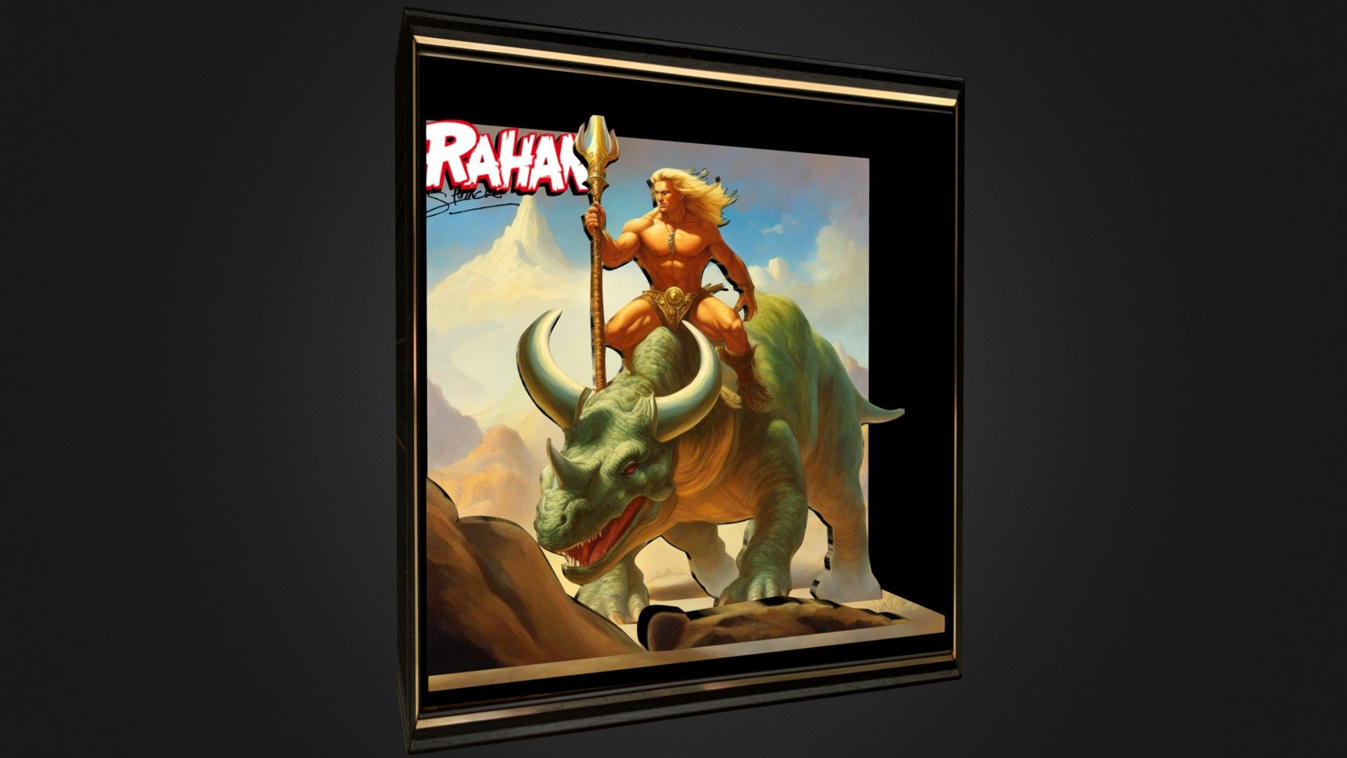 Rahan v5 - 3D model by Art-Conan [9db1cb6] - Sketchfab