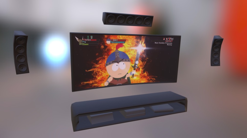Low Poly Tv Set - 3D model by kzinnemers [9db63d4] - Sketchfab
