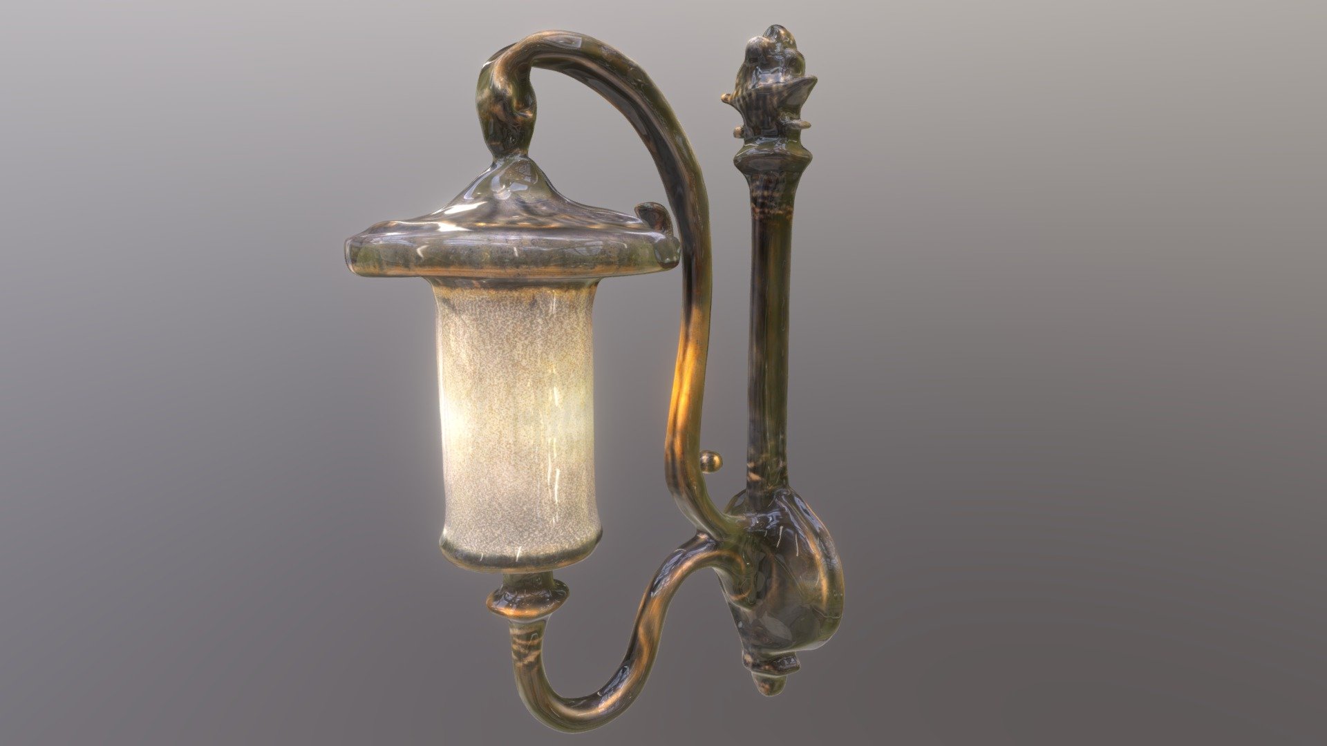 Victorian Wall Lamp - Download Free 3D model by urbanmasque [9db7292 ...