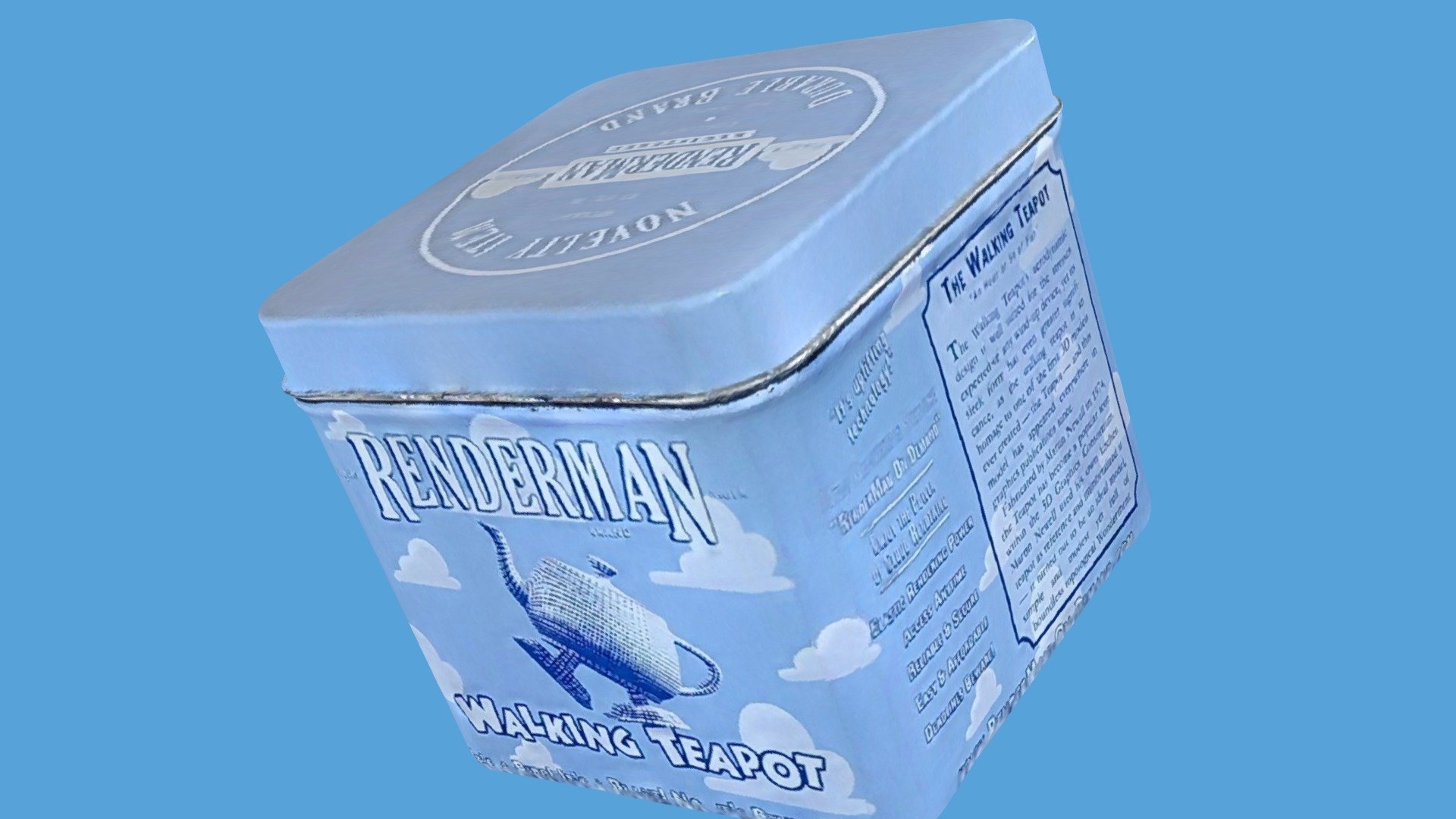 Pixar's RenderMan - Walking Teapot box - 3D model by Benoît Rogez ...