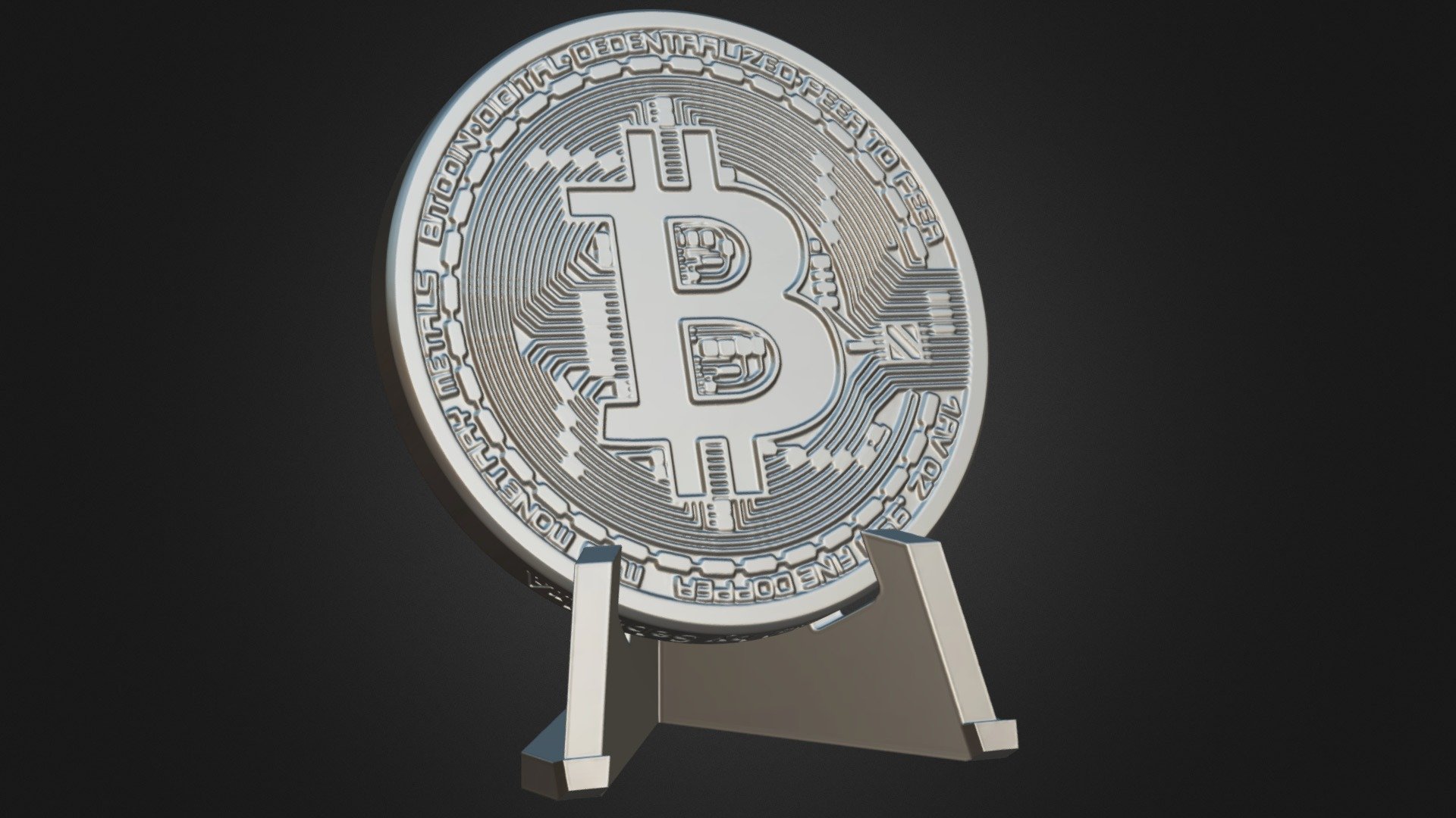 Bitcoin Desktop Sign Size - Buy Royalty Free 3D model by SeberdrA ...