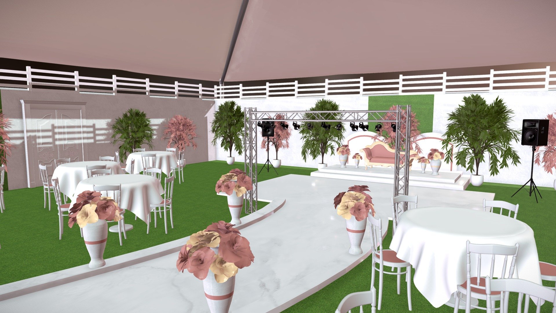 Royal Garden Hall - 3D model by l.shawahni [9dc0736] - Sketchfab