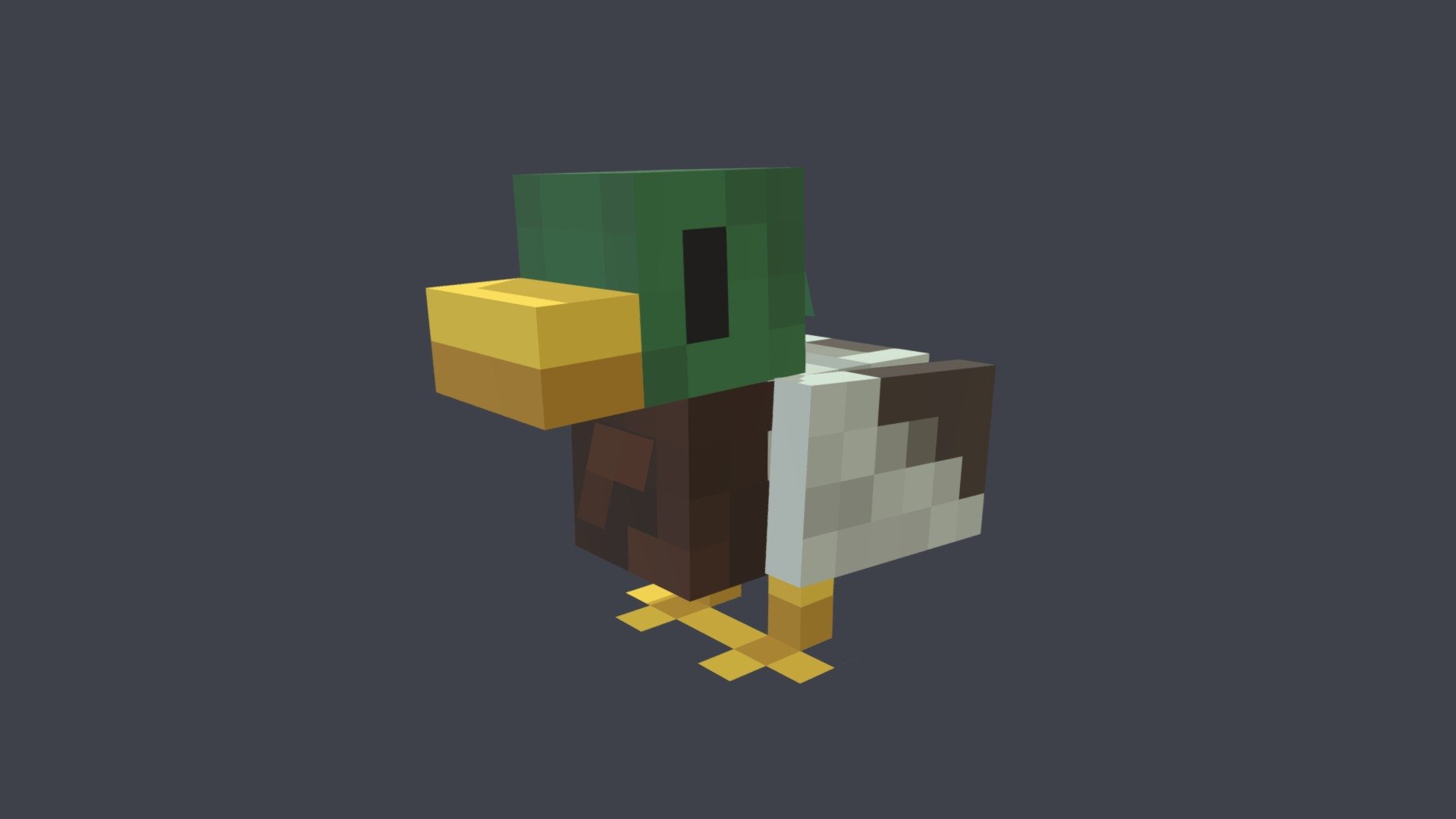 Minecraft Duck - 3D model by APlant [9dc4e1d] - Sketchfab