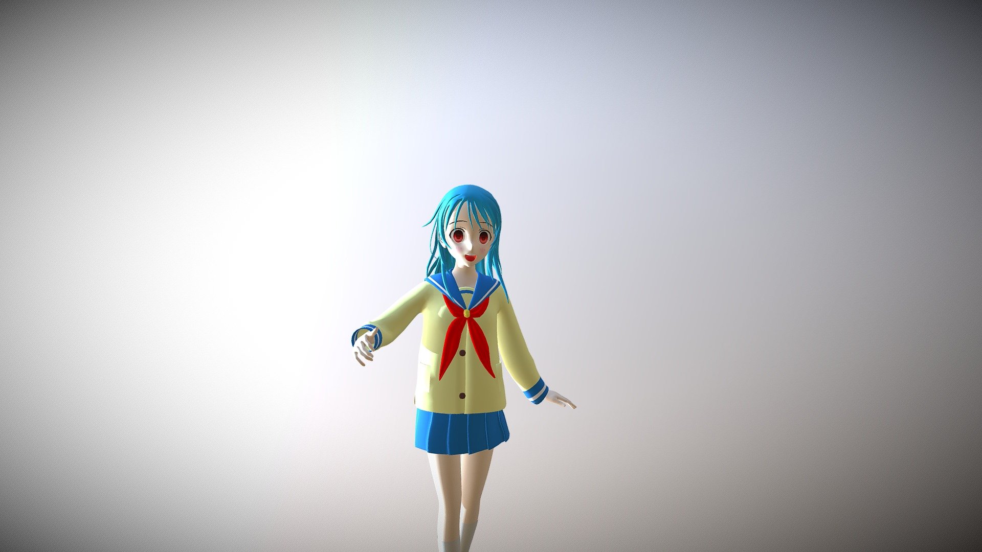student girl - Download Free 3D model by GreyWax [9dc5464] - Sketchfab