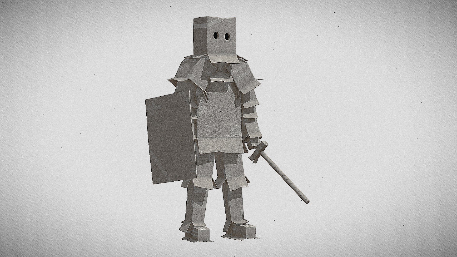 Cute Box Character BoxBoy - 3D model by jdiab1207 [9dc609b] - Sketchfab
