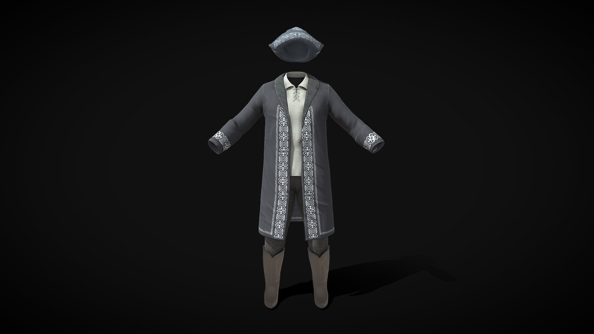Kazakh shapan - Download Free 3D model by karaman.arman [9dc71e5 ...