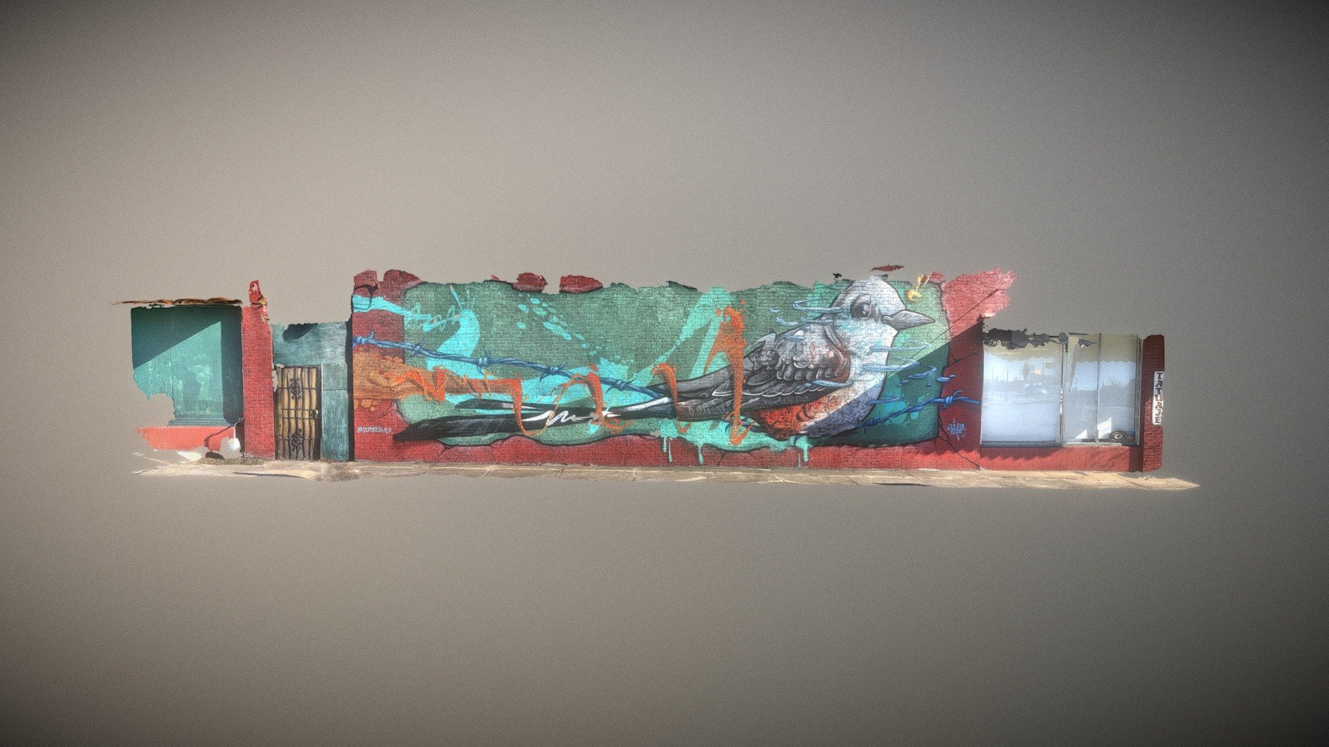 Bird Mural by Price Jones-Tulsa, OK - Download Free 3D model by ...