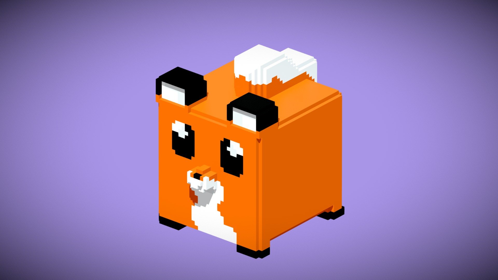 Fox minimalistic voxel - Download Free 3D model by _Katuwa_ (@Katuwa ...