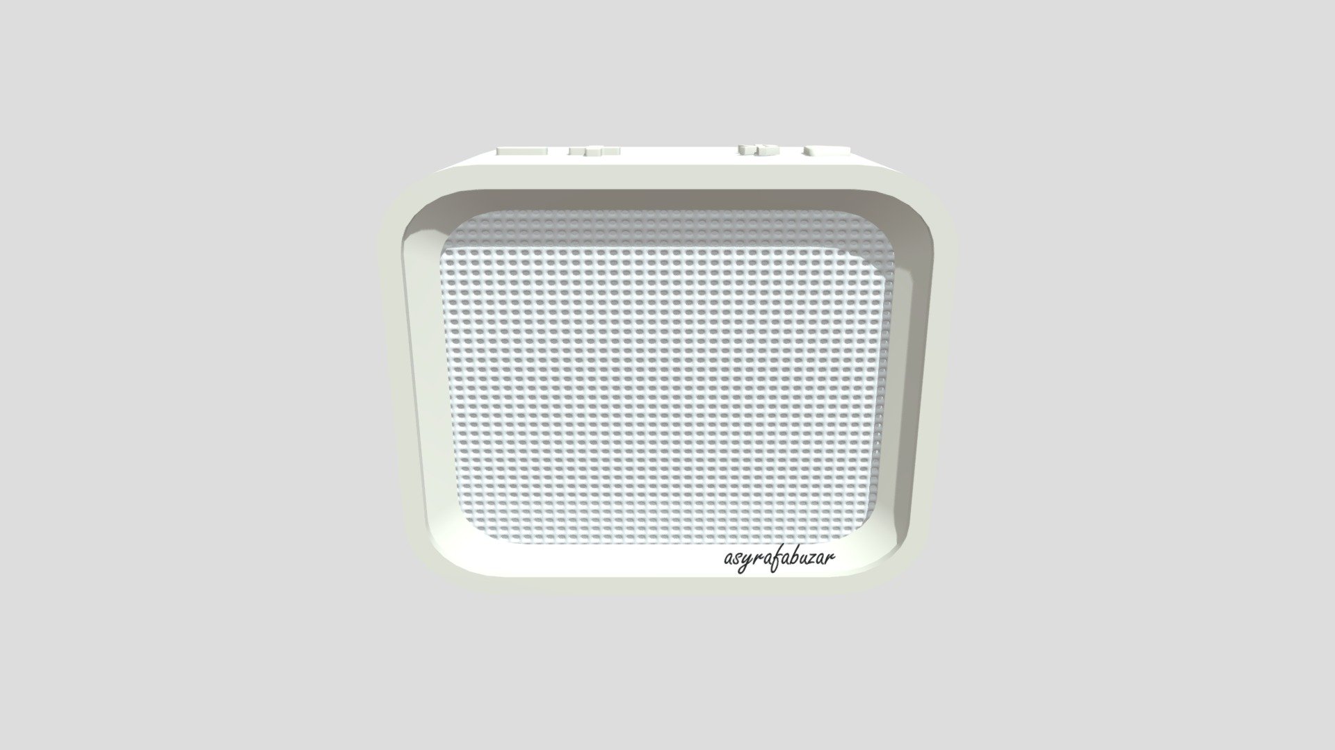 mini speaker - Download Free 3D model by asyrafabuzar [9dc95be] - Sketchfab