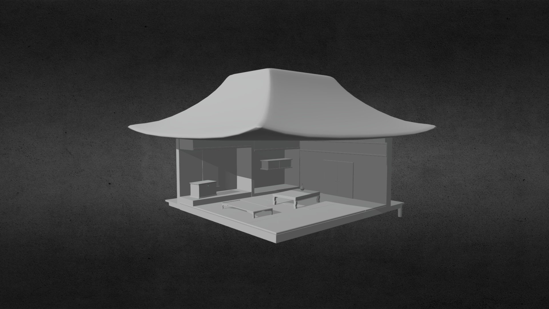 Japanese_edo_period_diorama - 3D model by Rosario_Z [9dcacf9] - Sketchfab