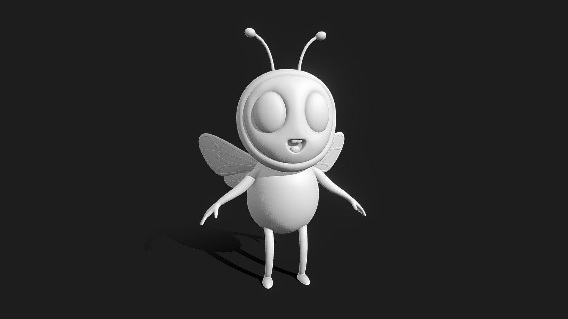 Cute Bee Character - 3D model by Alexandria Maharaj (@Thedovahtamer ...