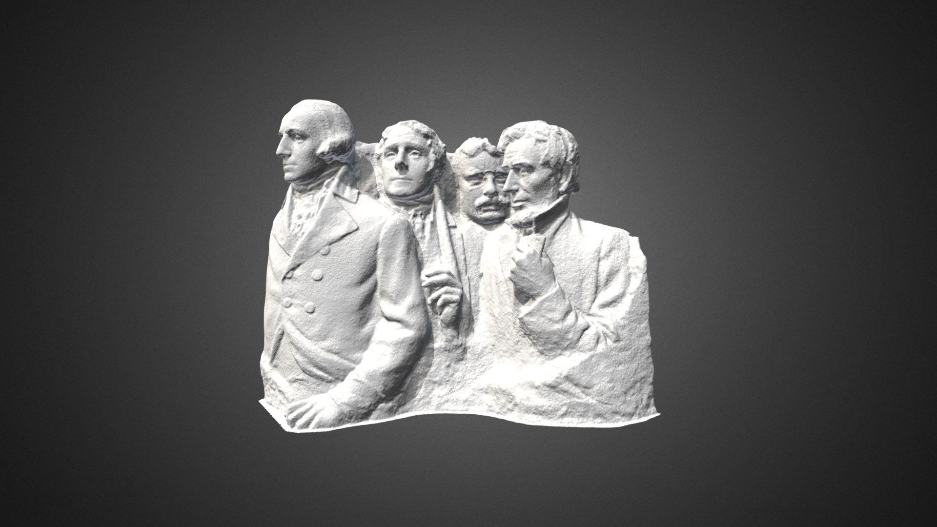 Plaster model of Mount Rushmore - 3D model by CyArk [9dcbfd1] - Sketchfab