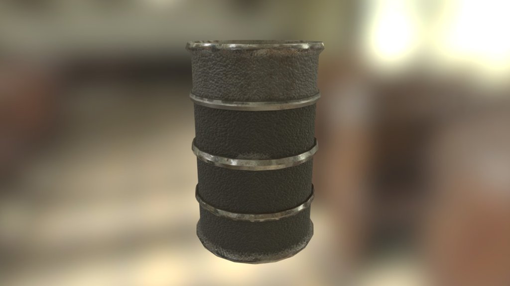 Metal Barrel - 3D model by Lachy (@lmacdonal14) [9dcc321] - Sketchfab