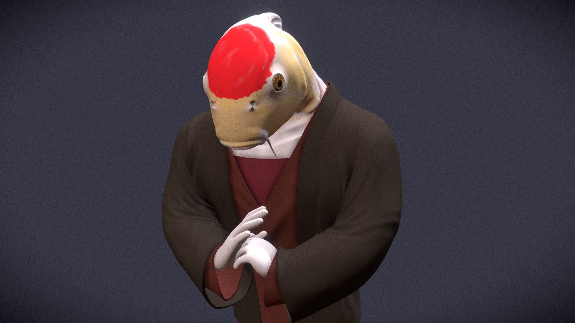 Koisuke Fishchiha - 3D model by Tibor Horvath (@DroidZ) [9dcda82 ...