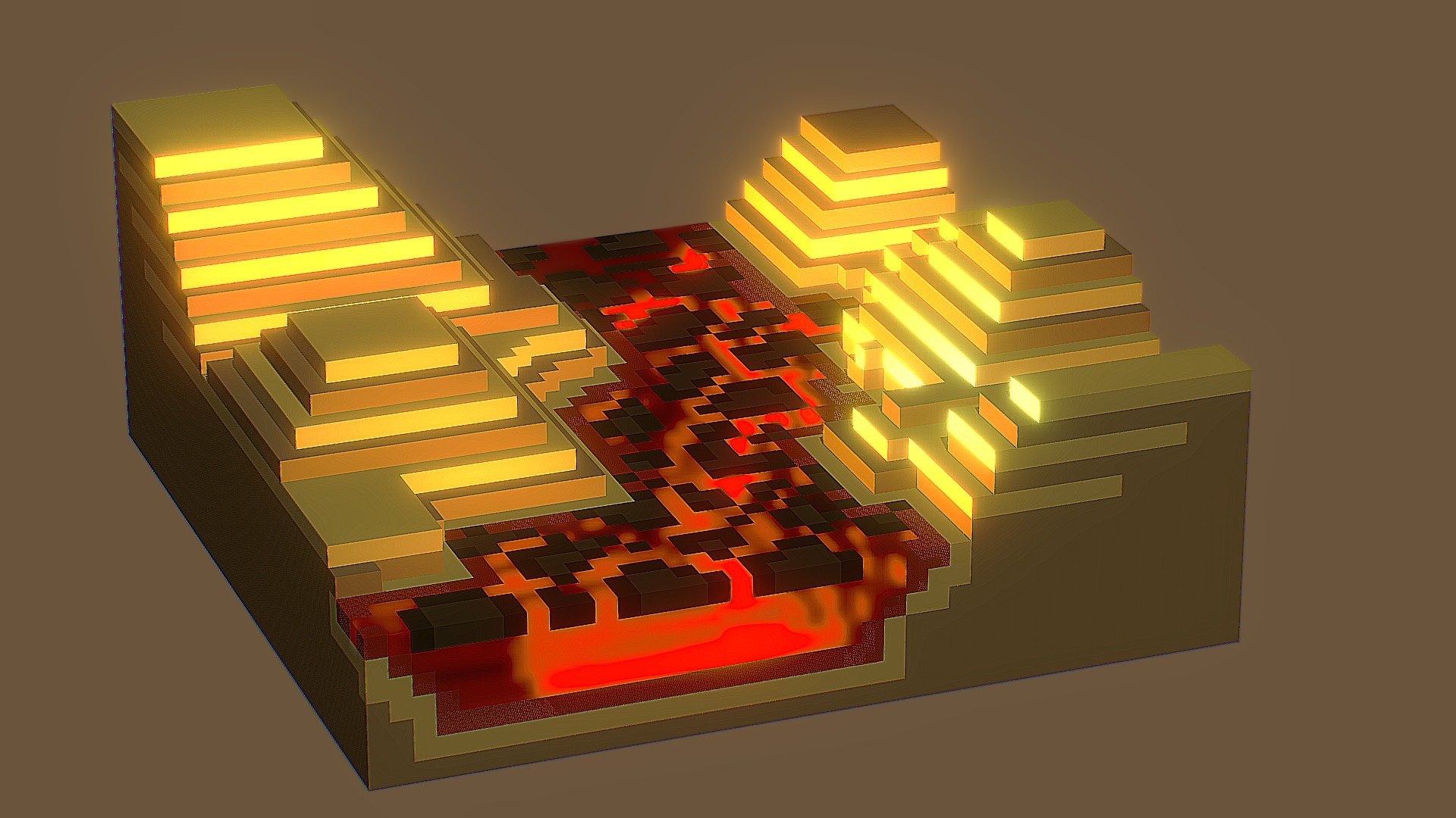 Lava river - 3D model by amoguus [9dcf367] - Sketchfab