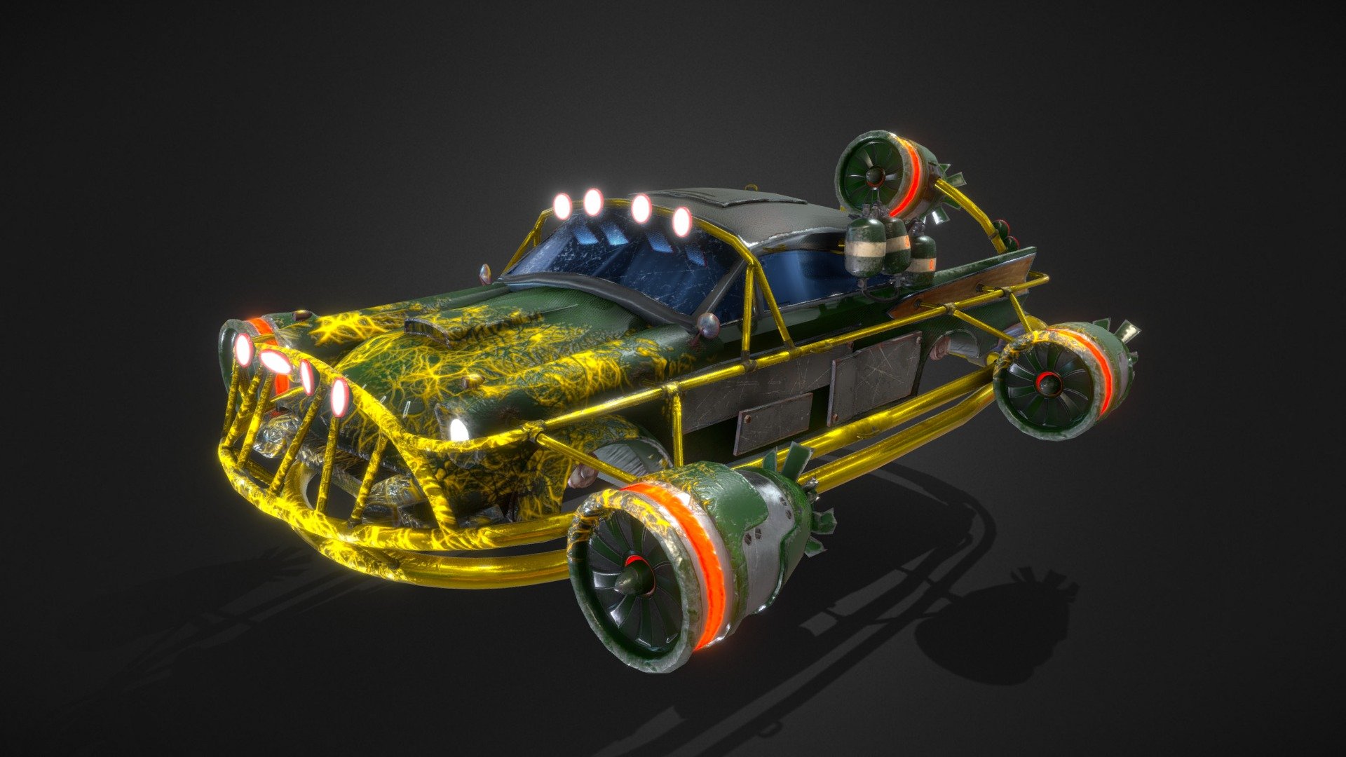 50s Futuristic Car - Packard Hawk - Download Free 3D model by JaDe.Dfr ...