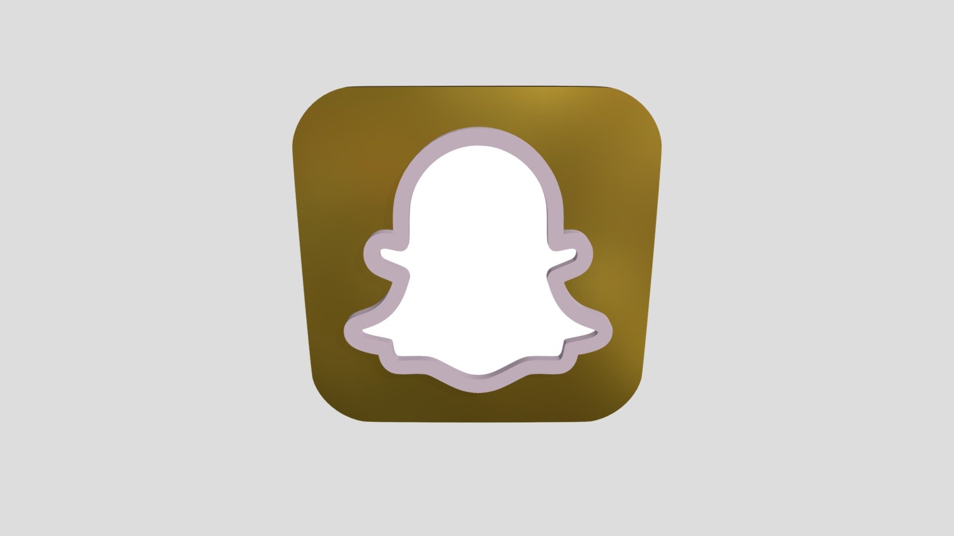 Snapchat Logo Glossy - Download Free 3D model by Among Sus (@ryan ...