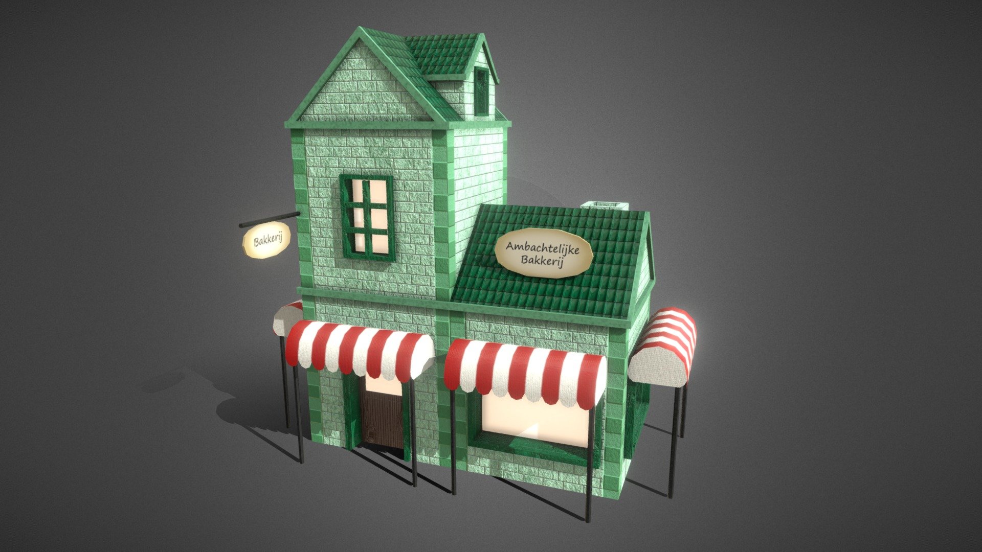Bakery - 3D model by ElsKr [9dd2236] - Sketchfab