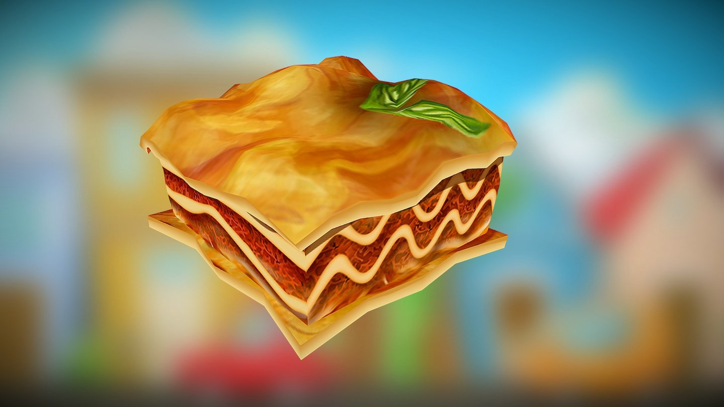 Lasagna - 3D model by Neberkenezer [9dd2a71] - Sketchfab