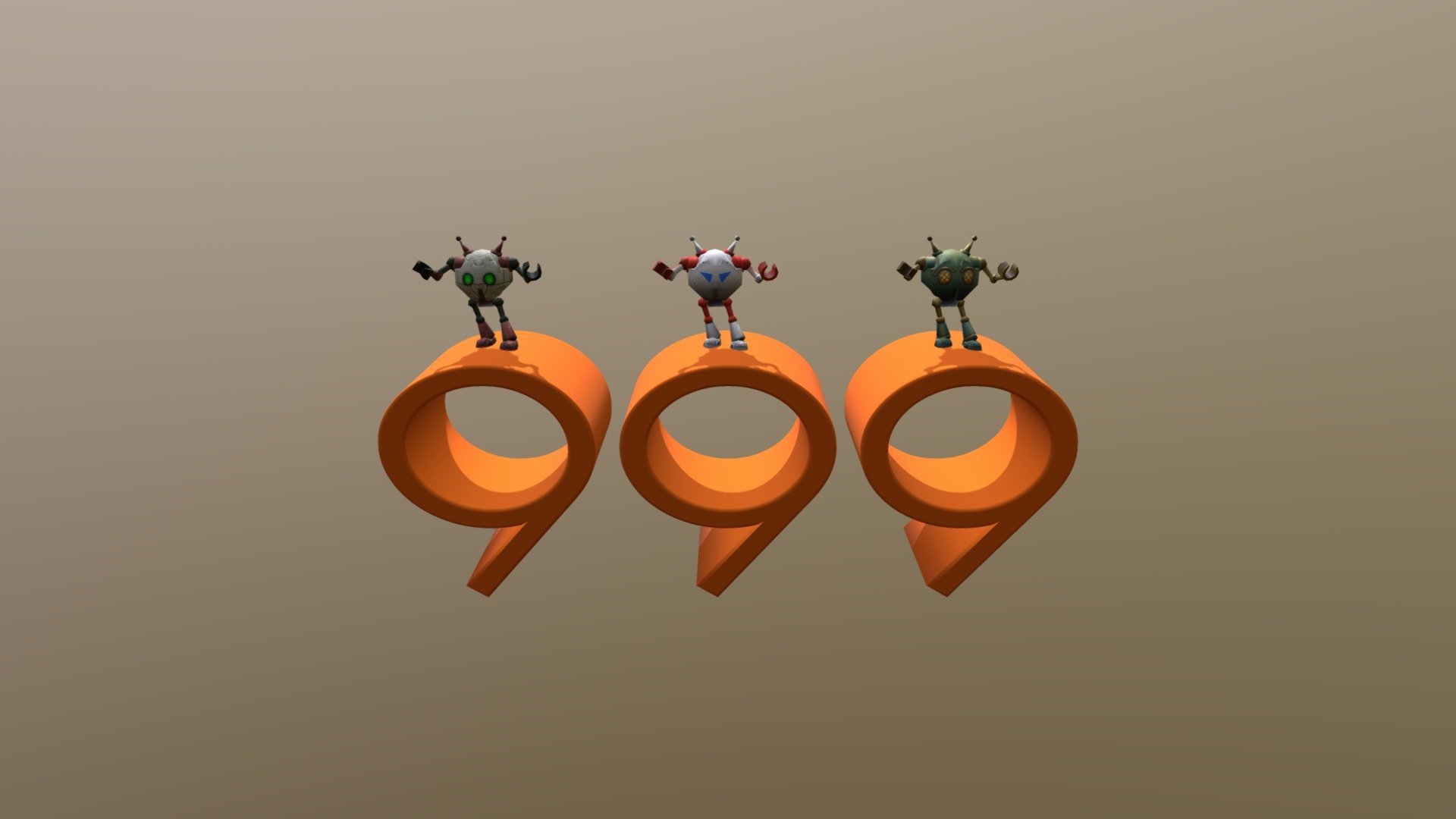 999logo - Download Free 3D model by pedro9 [9dd2c5b] - Sketchfab