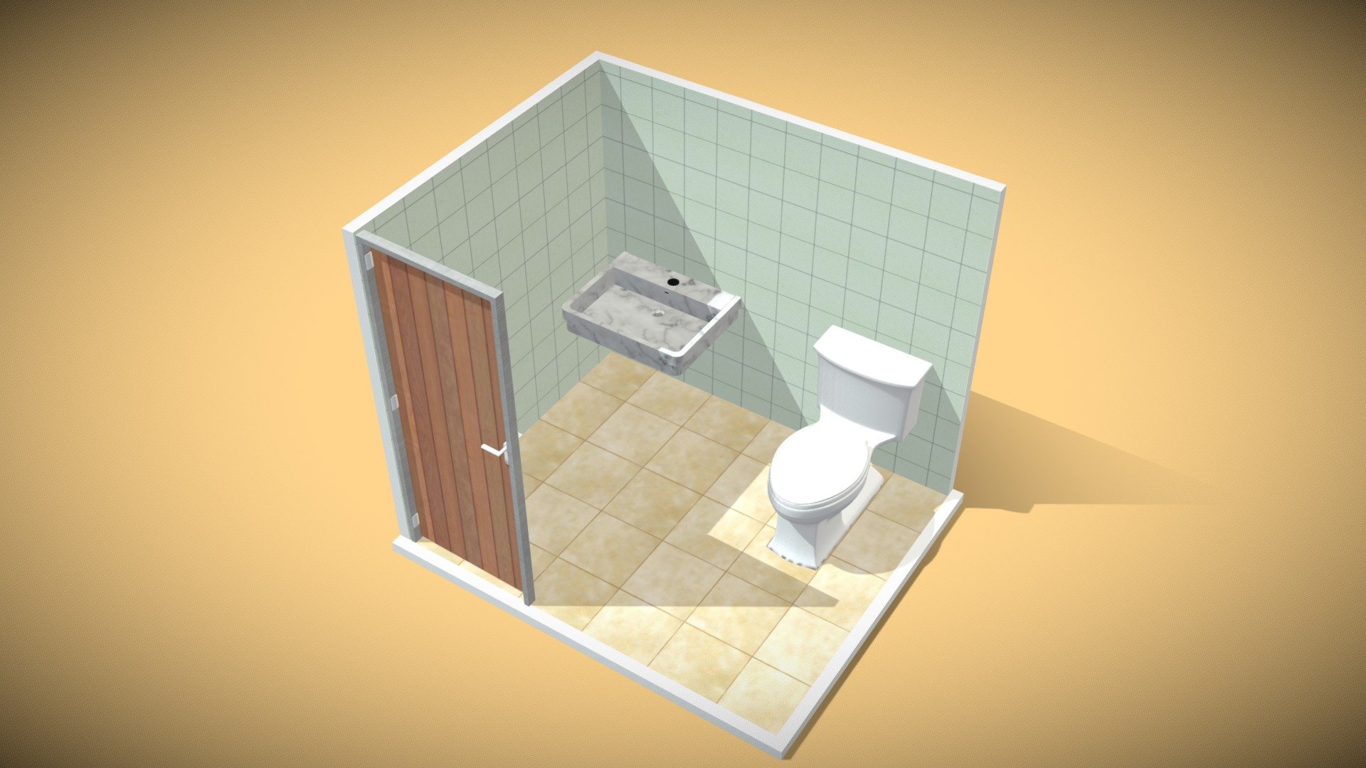 Powder Room - Download Free 3D model by Miracle Dream Homes ...