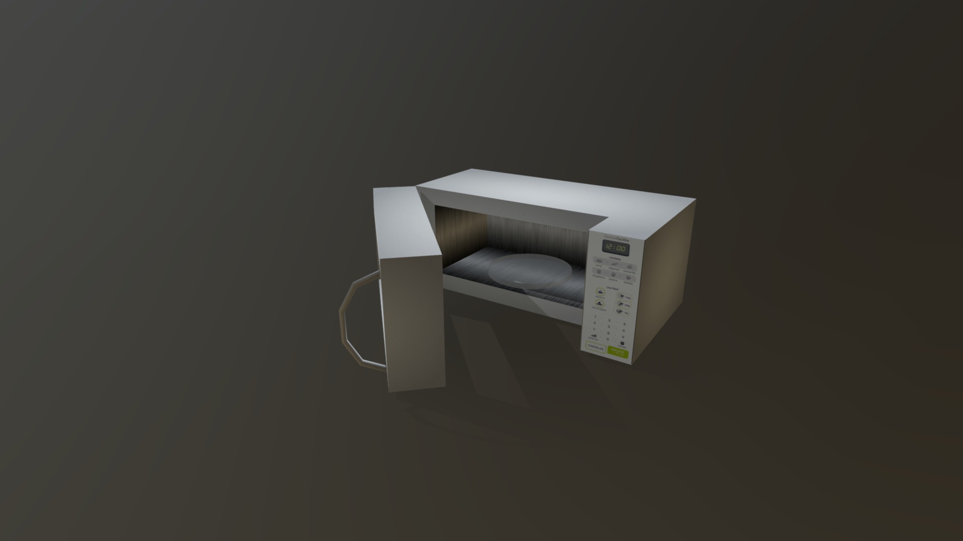 Microwave basic - 3D model by SilverG [9dd625c] - Sketchfab