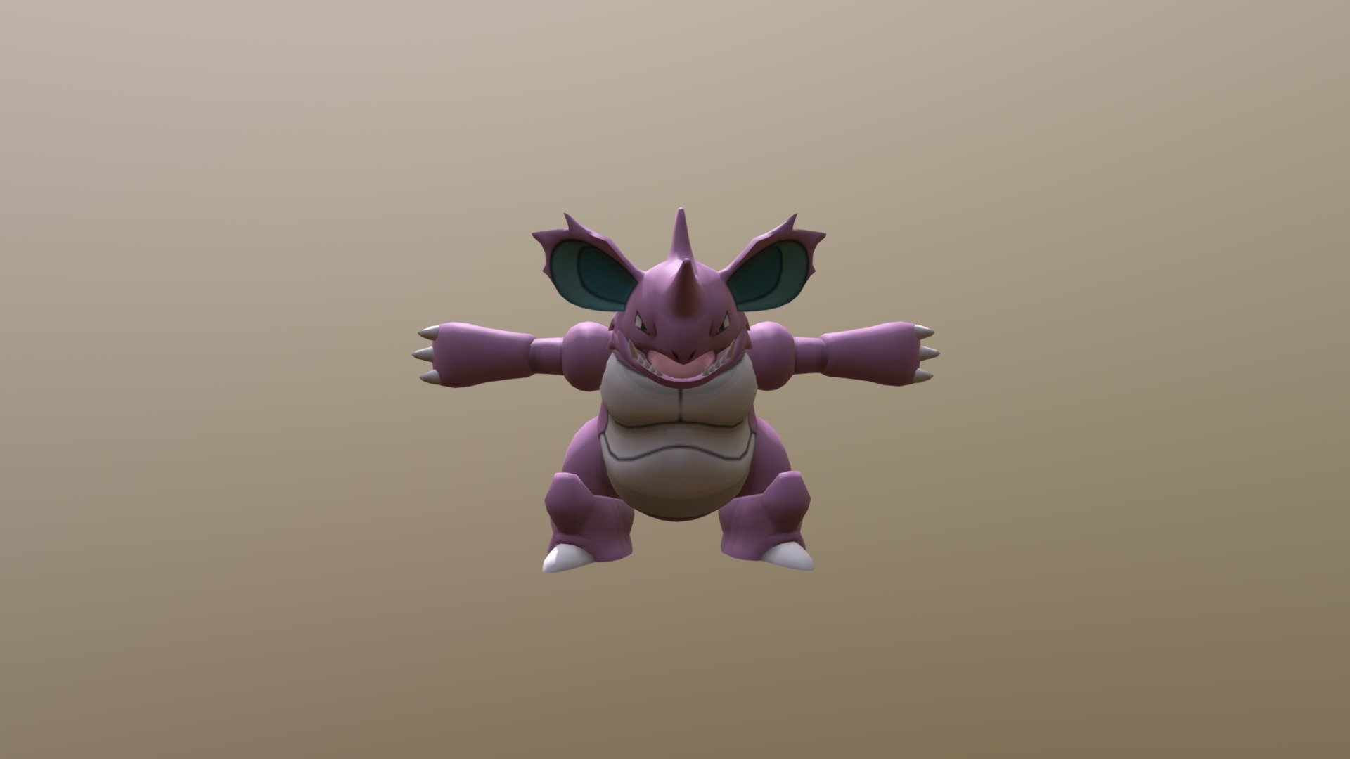 Nidoking-3d-model - 3D model by llllline [9dd8a9f] - Sketchfab