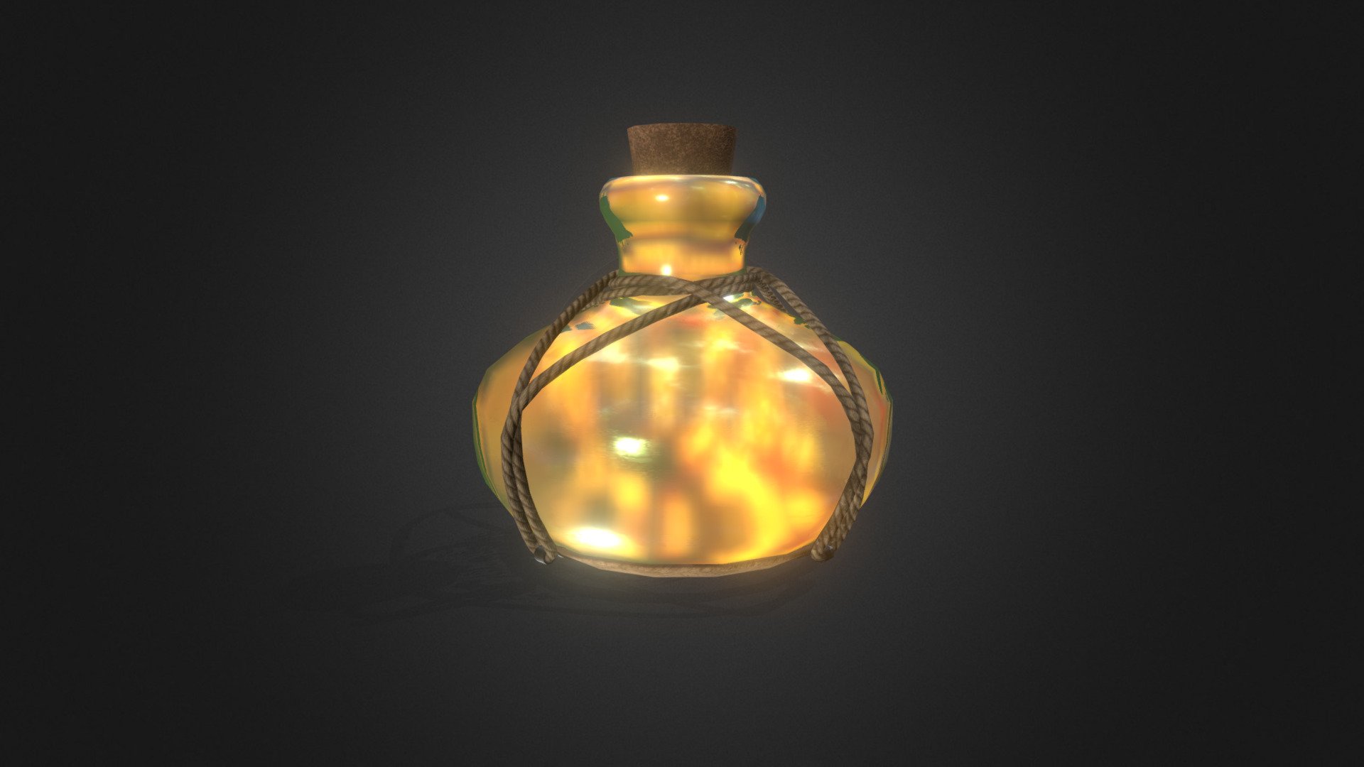 A slightly different magic fire potion - Download Free 3D model by ...