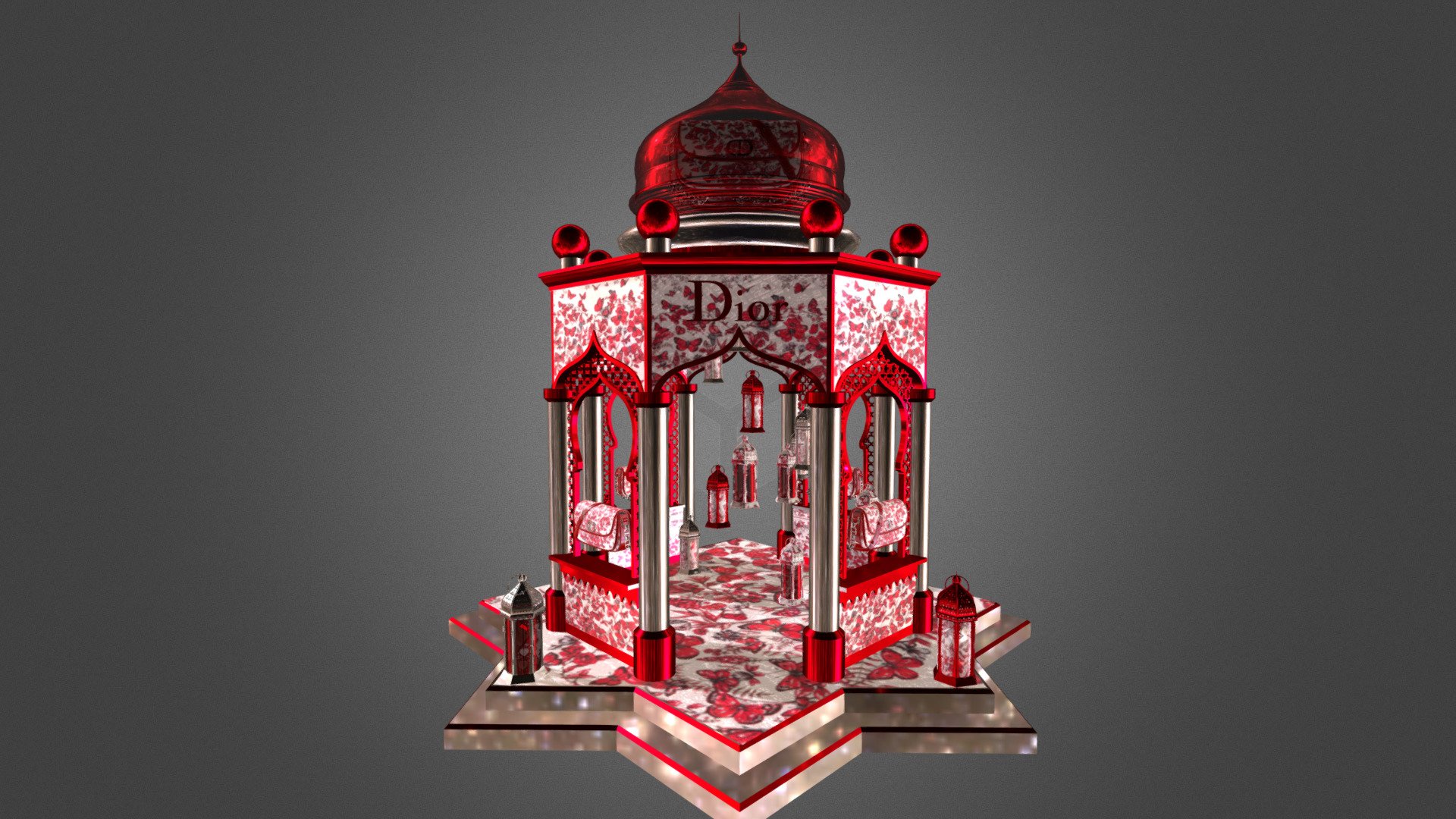 DIOR Ramadan - Pop Up Store - 3D model by vmmaniac [9ddc8c1] - Sketchfab